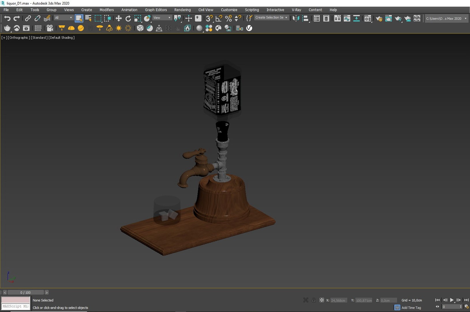 Liquor Dispenser LD01 Model - TurboSquid 2517790