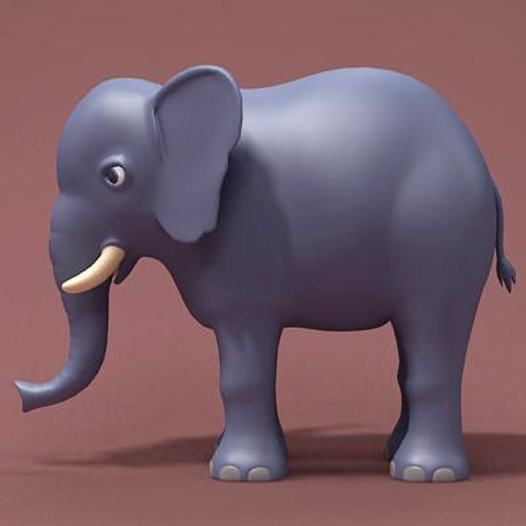 3d cartoon elephant