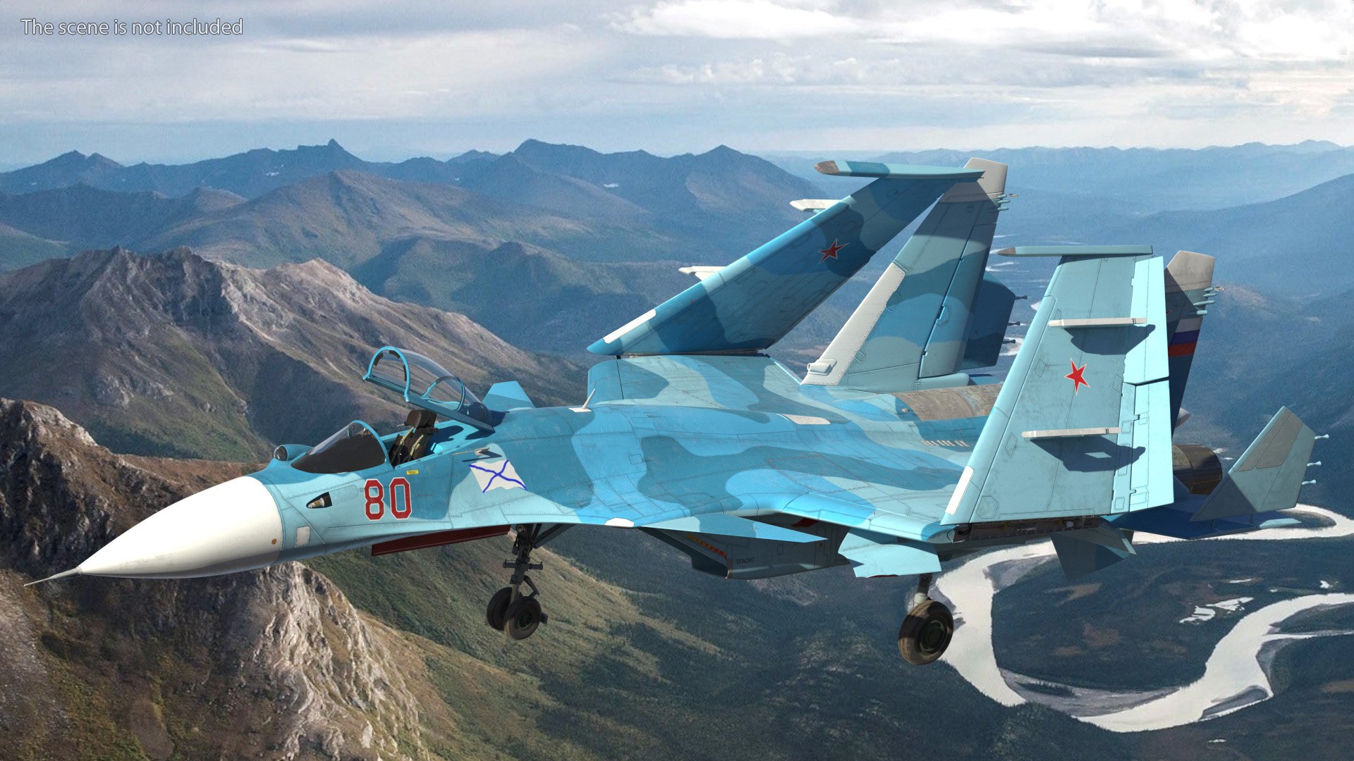 3D SU 33 Folded Wings - TurboSquid 1999800