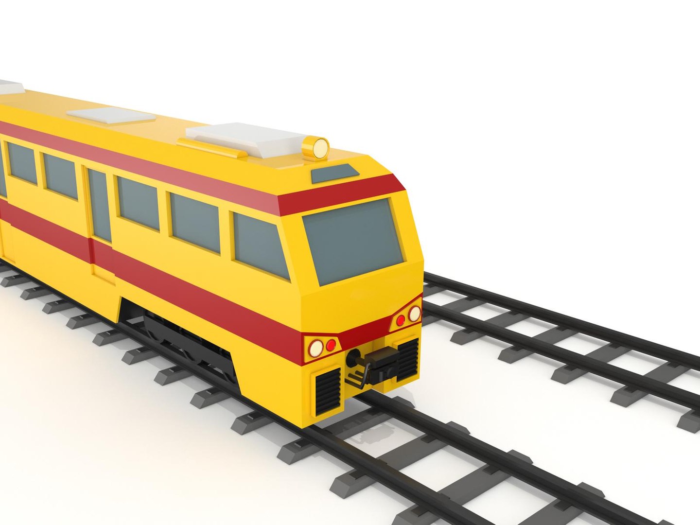 3D Train Rail - Model - TurboSquid 1587382