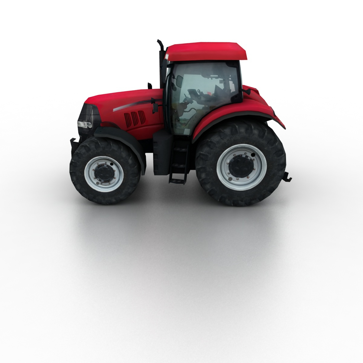 Red tractor 3D - TurboSquid 1382465