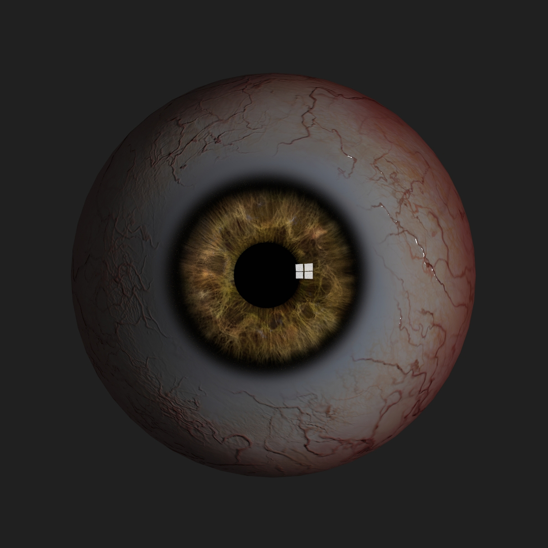 3d model realistic human eye