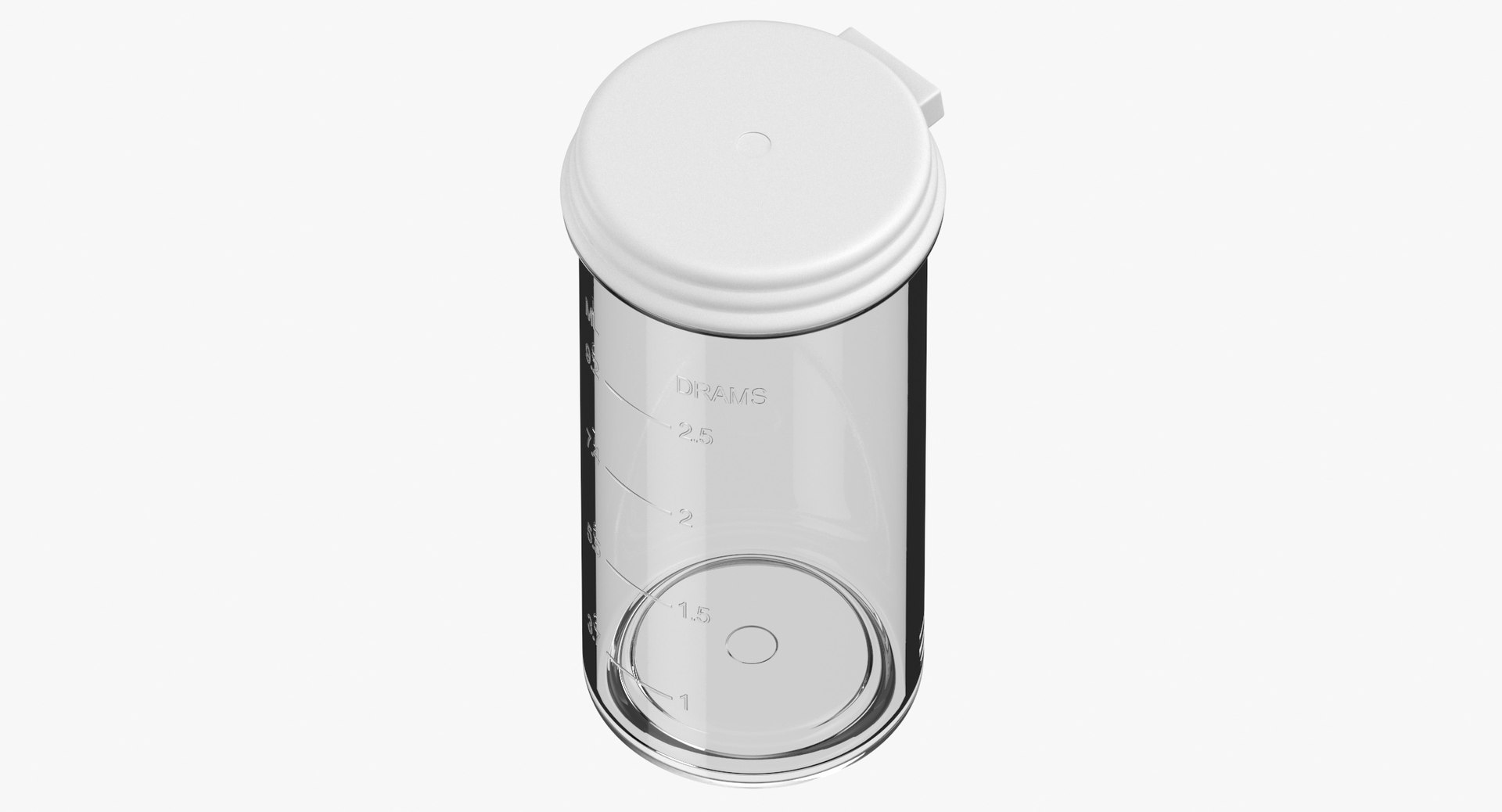 Pill Pod Vial 2 5dram 9ml Empty Model - TurboSquid 2049125