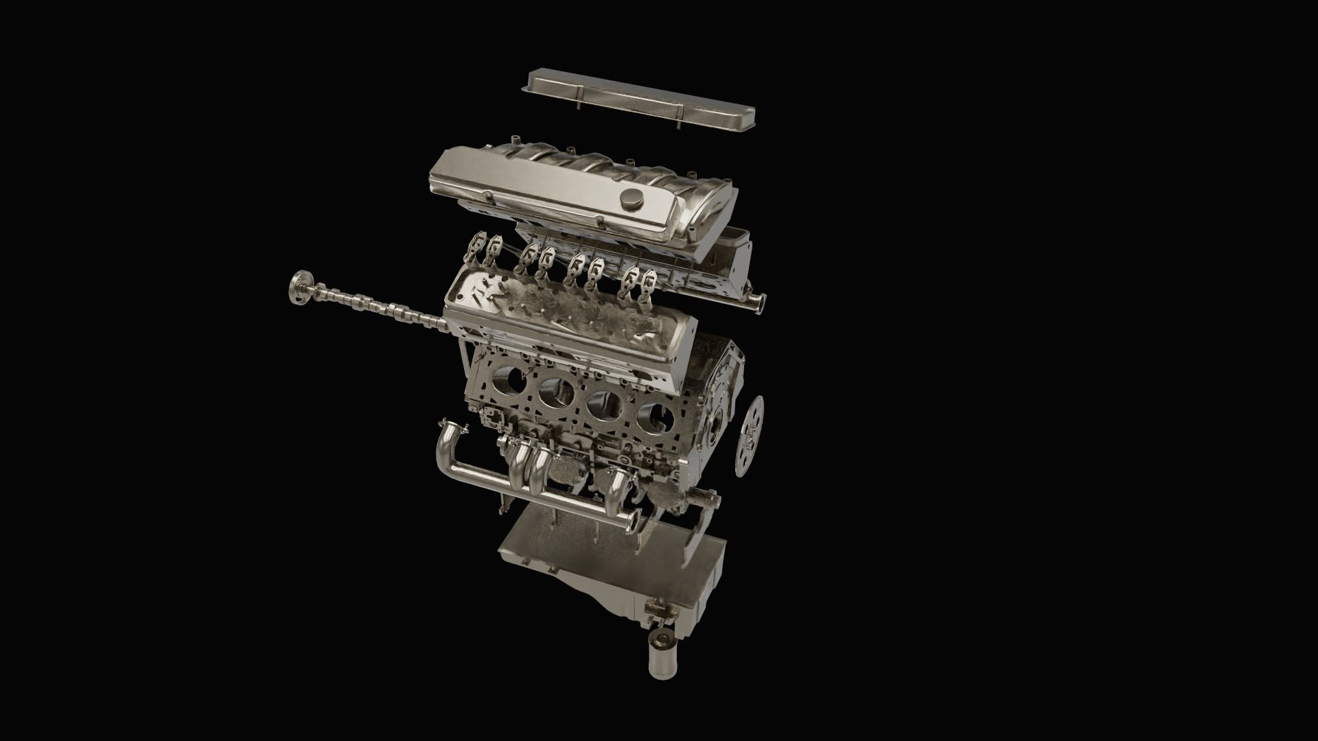 Disassembled-v8-engine-block 3D - TurboSquid 2082474