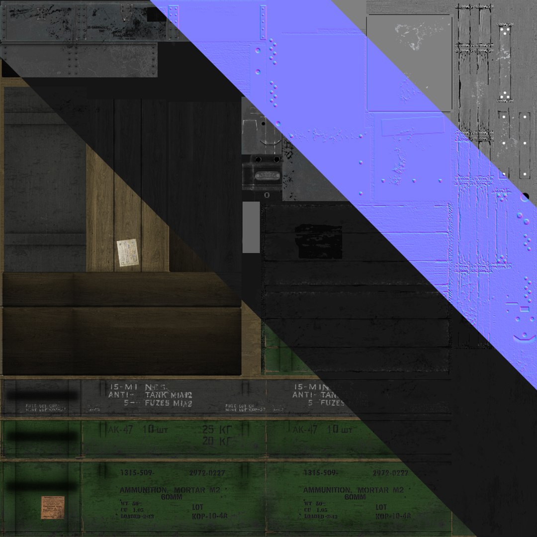 3d Model Ammo Crate Pack