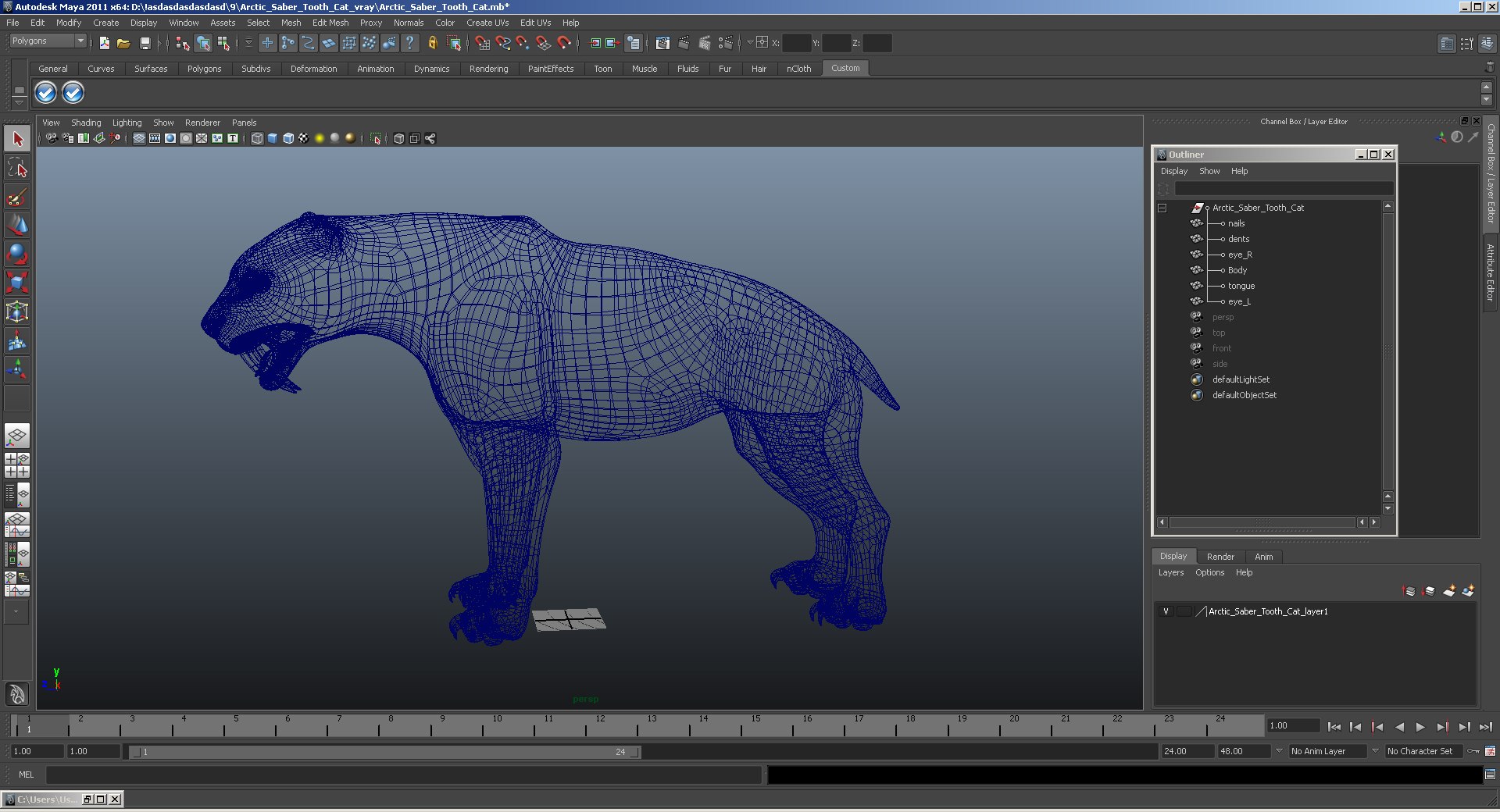 3D Arctic Saber Tooth Cat Model - TurboSquid 1329408