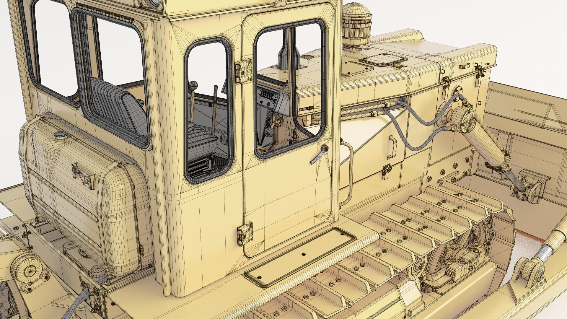 3D bulldozer staliniec t130 - TurboSquid 1529252