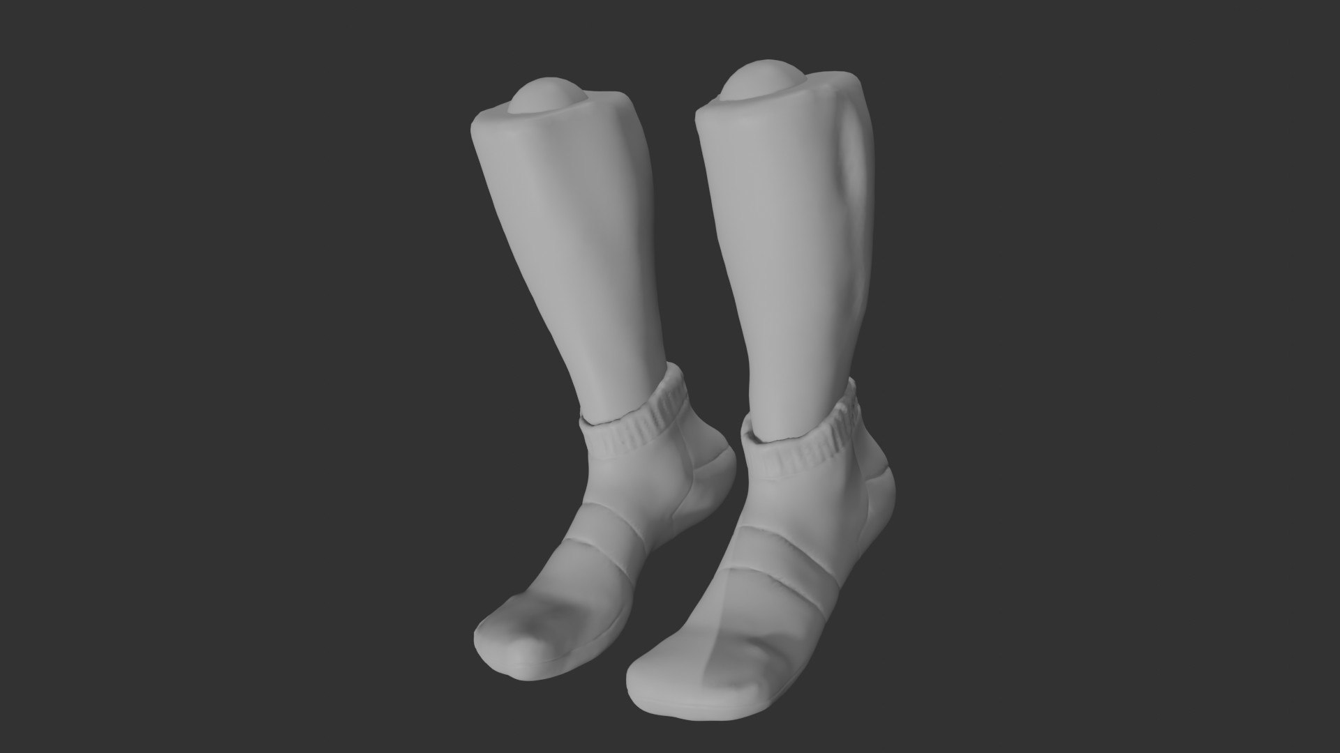 White Socks Mockup 3D Model - TurboSquid 1776762