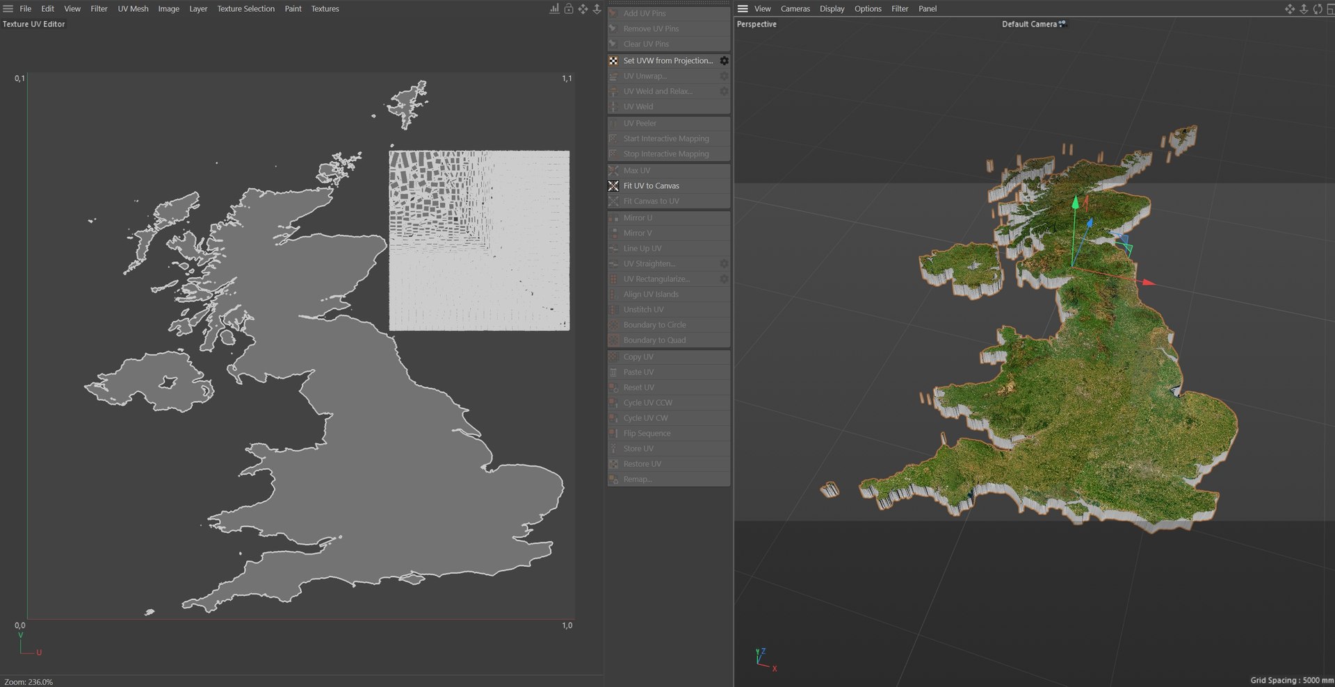 United Kingdom Terrain Map 3D - TurboSquid 2337626