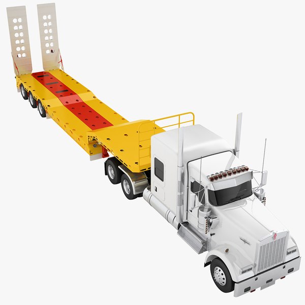 3D Kenworth W900L 2012 Drake Trailer 03 model - TurboSquid 1954525