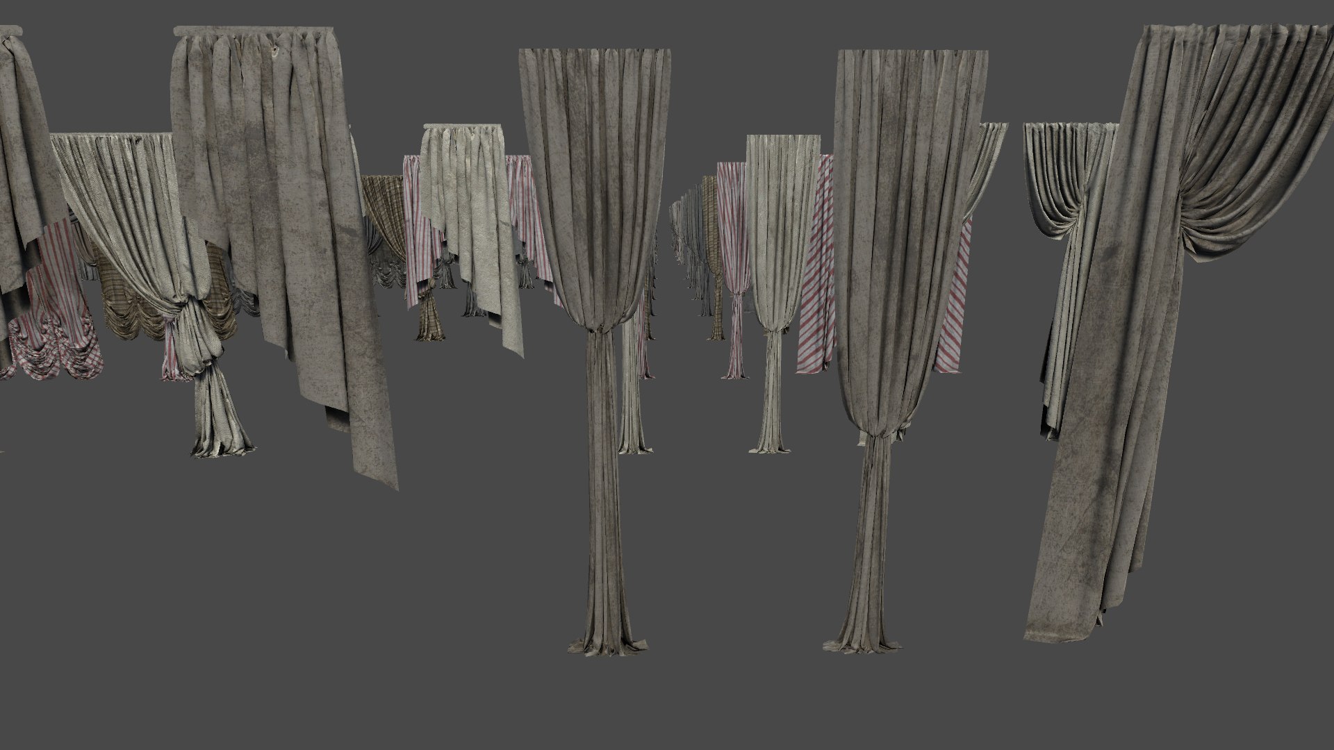3D PBR Lowpoly Curtains Collection - TurboSquid 1979475