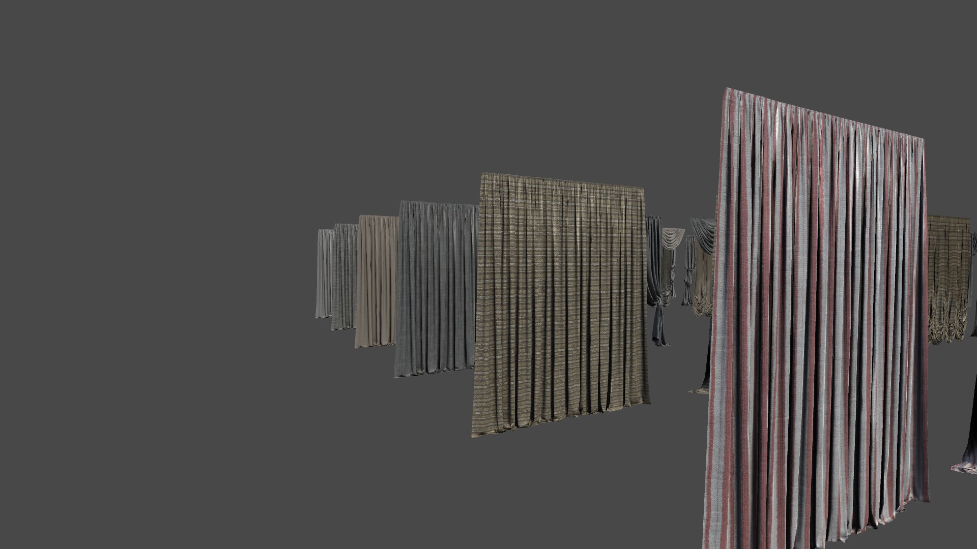 3D PBR Lowpoly Curtains Collection - TurboSquid 1979475