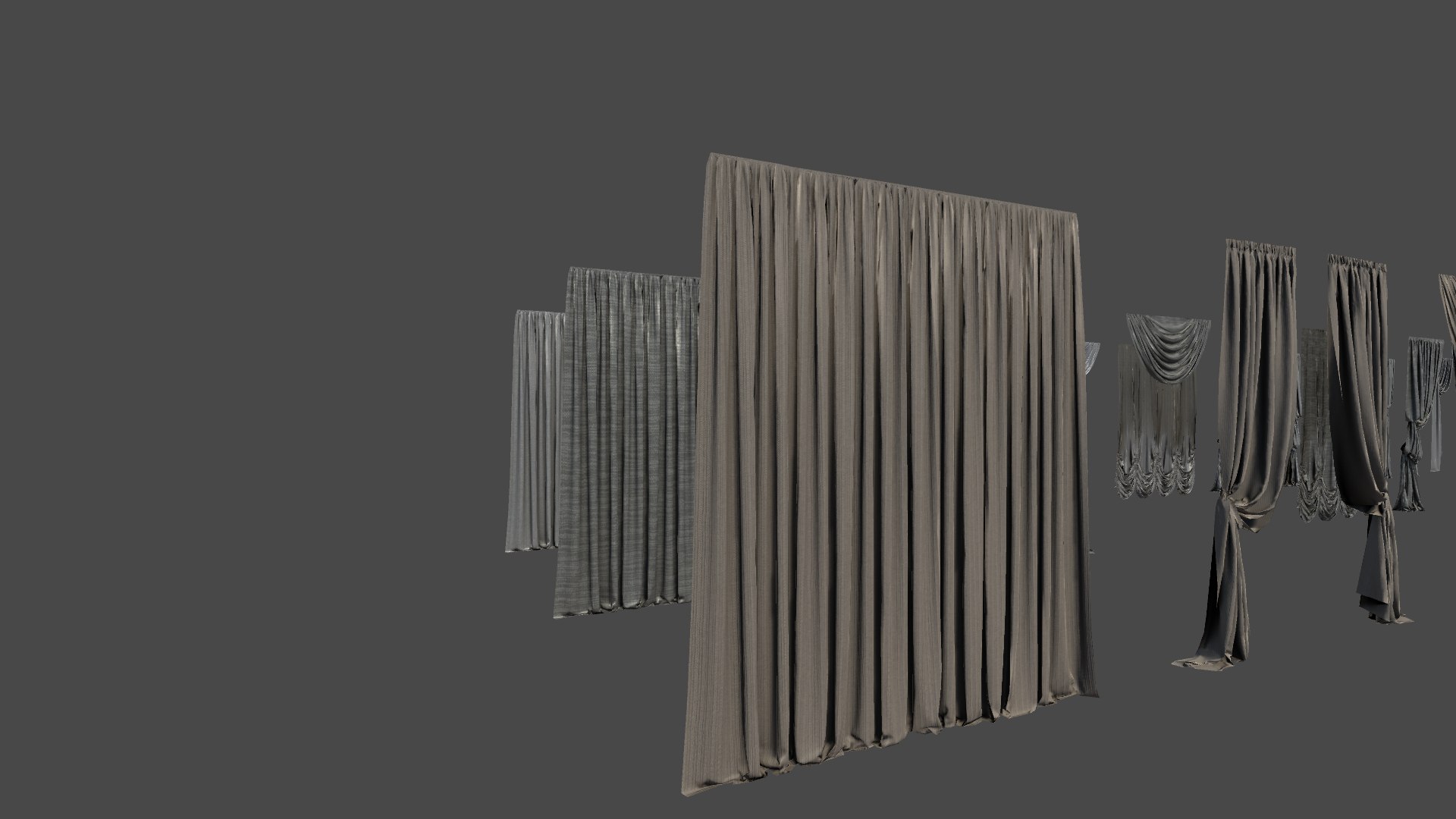 3D PBR Lowpoly Curtains Collection - TurboSquid 1979475