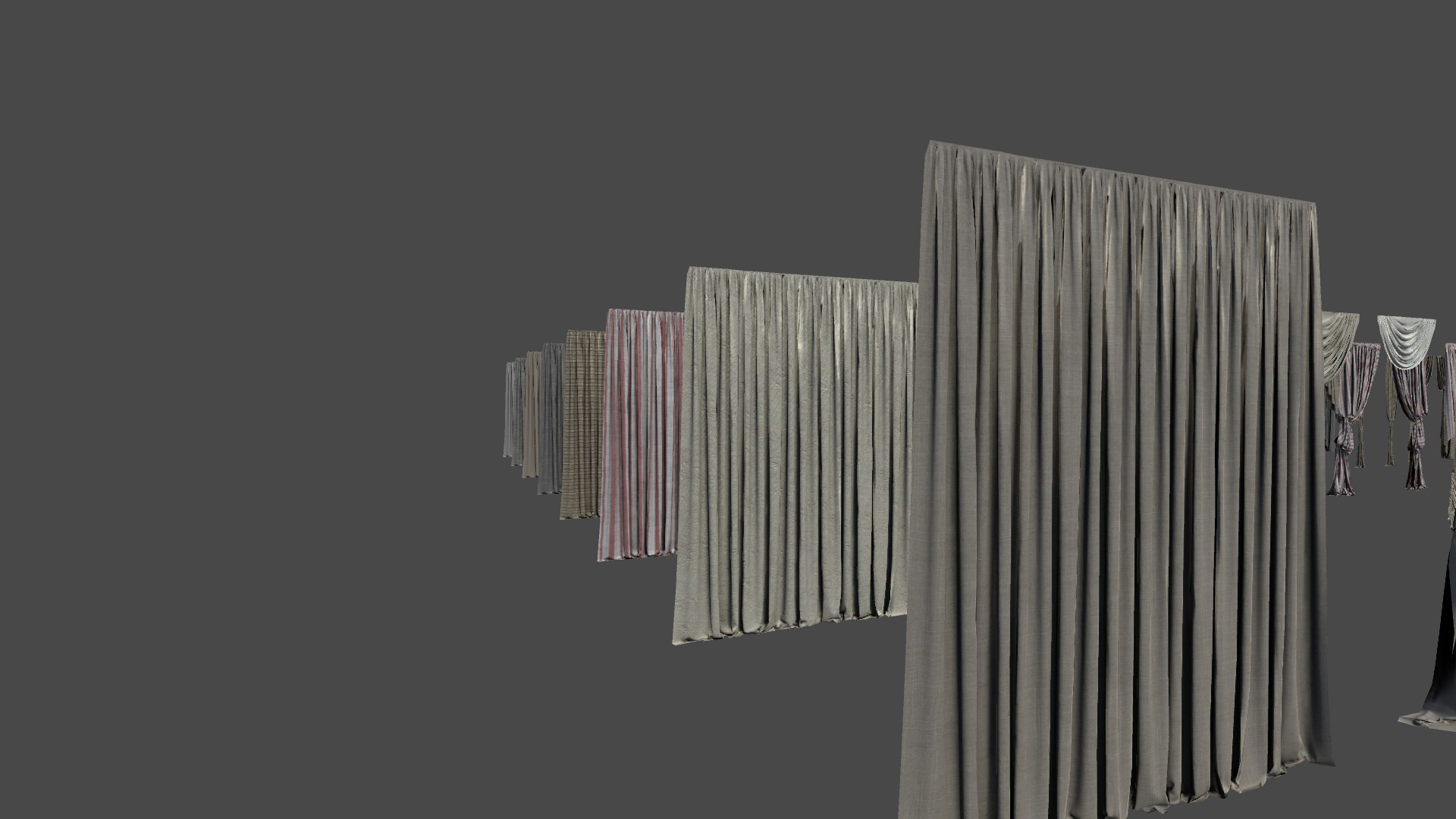3D PBR Lowpoly Curtains Collection - TurboSquid 1979475