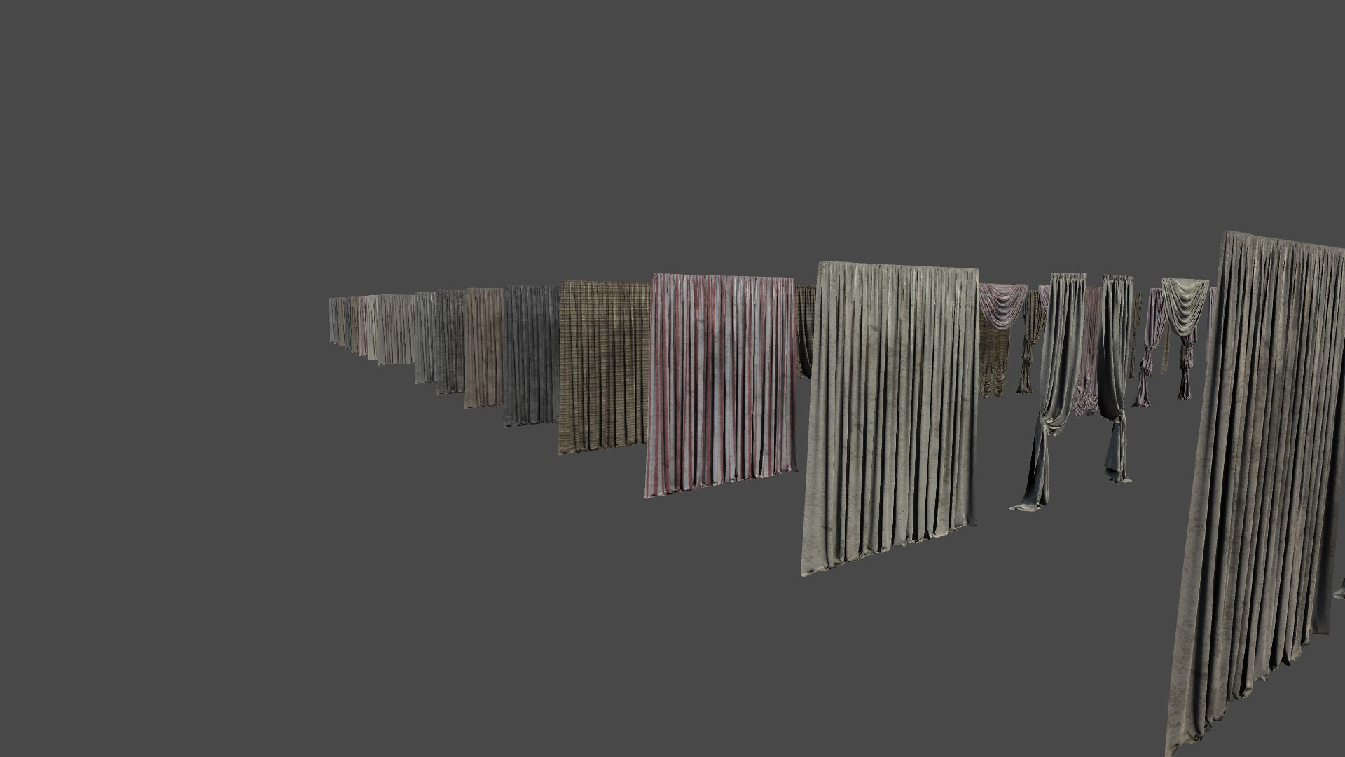 3D PBR Lowpoly Curtains Collection - TurboSquid 1979475