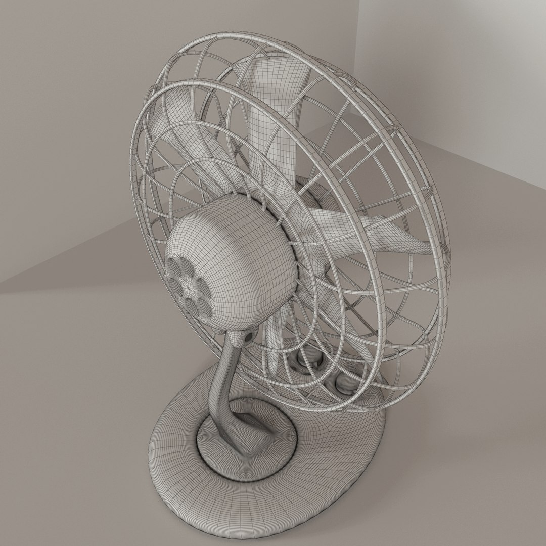 Table fan 3D model - TurboSquid 1176026
