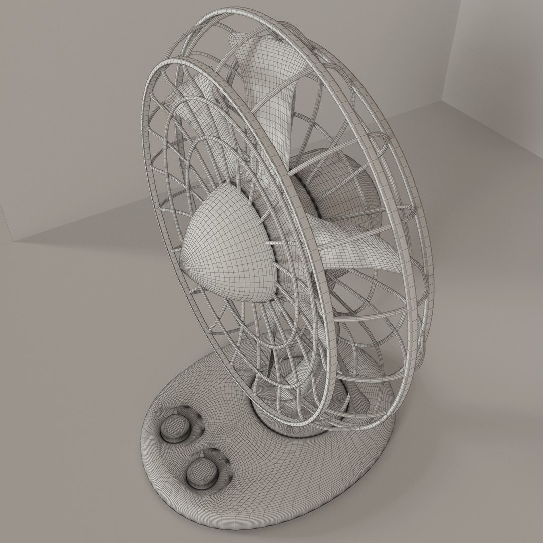 Table fan 3D model - TurboSquid 1176026