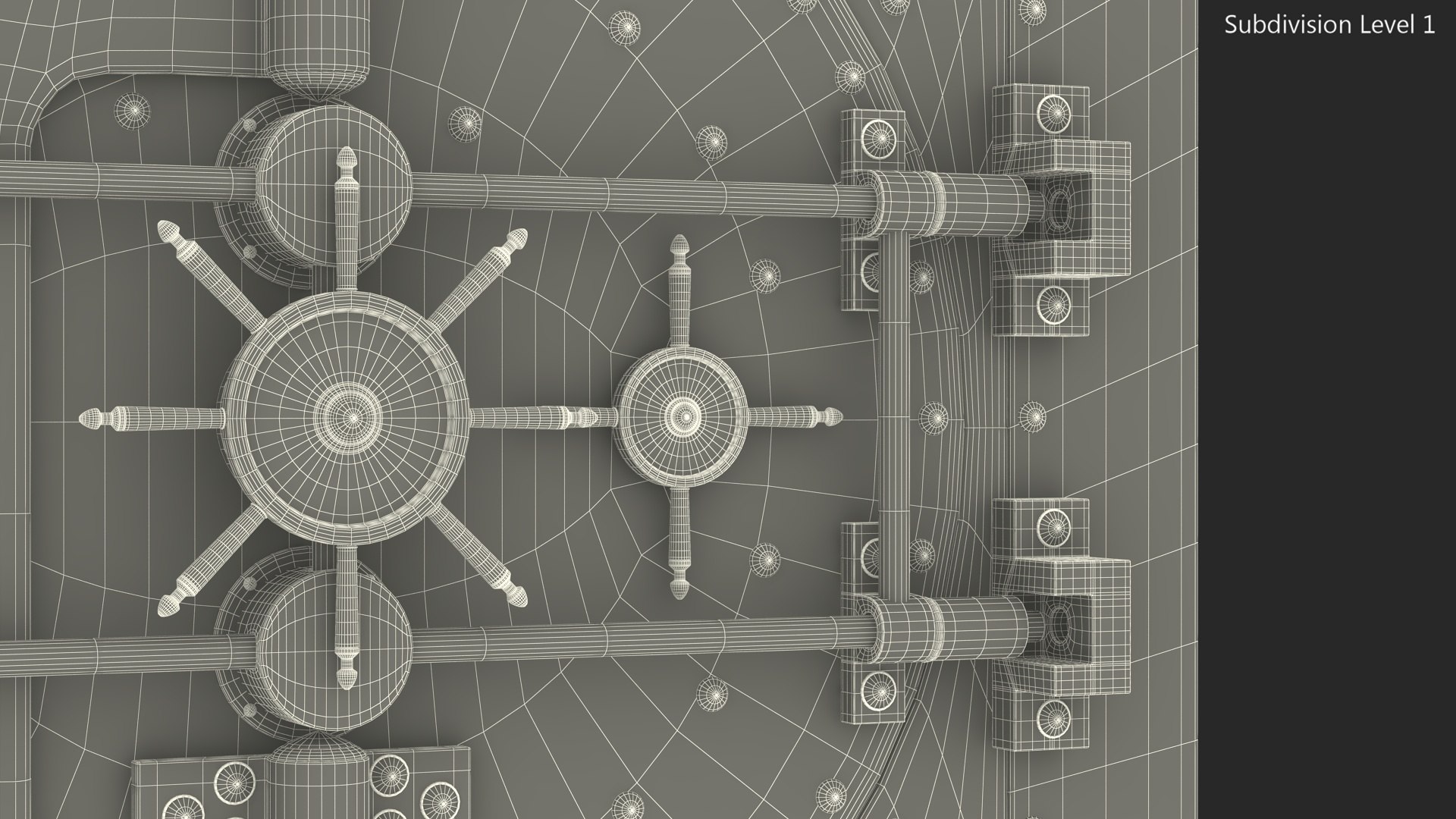 3D Round Vault Door Bronze - TurboSquid 2097803