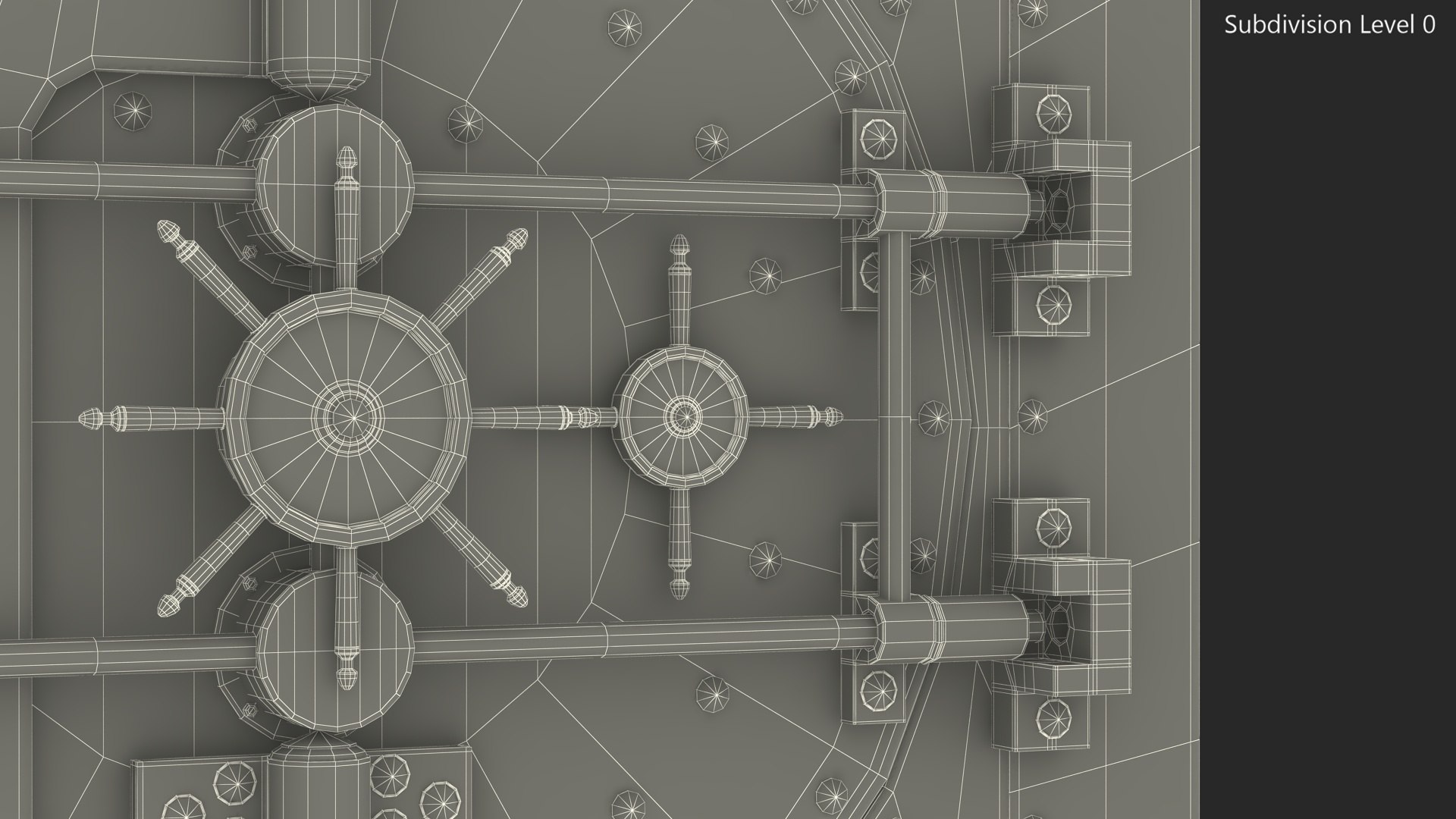 3D Round Vault Door Bronze - TurboSquid 2097803