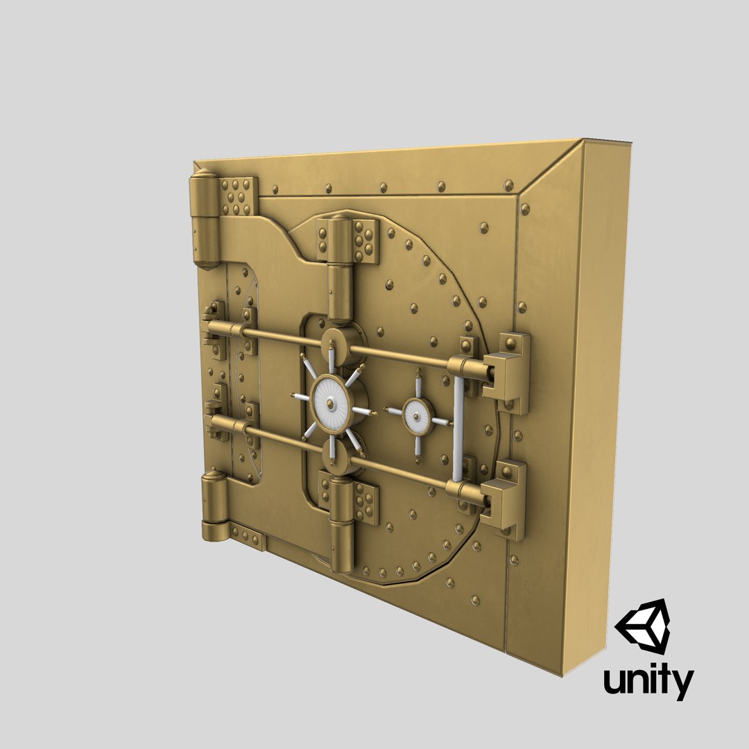 3D Round Vault Door Bronze - TurboSquid 2097803