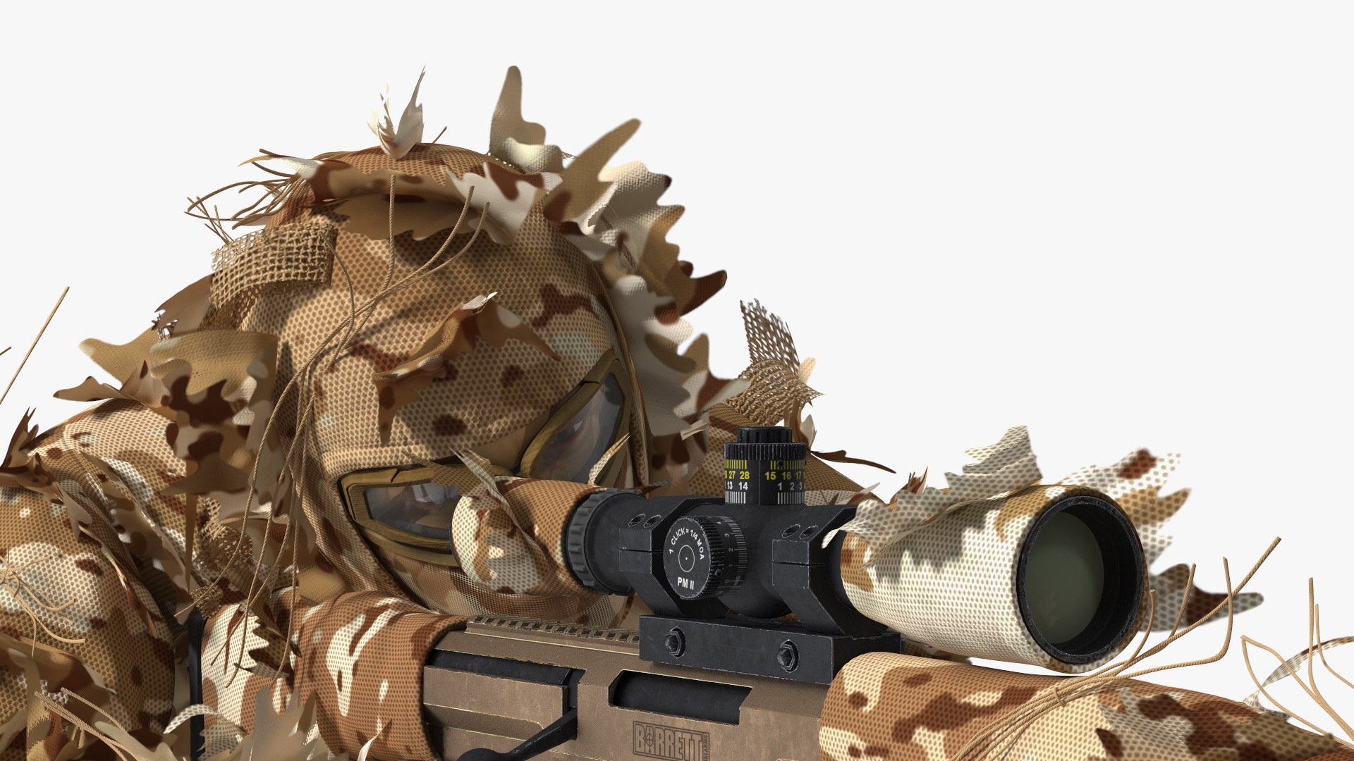 3D Sniper Shooting Position Desert Camo - TurboSquid 1989351