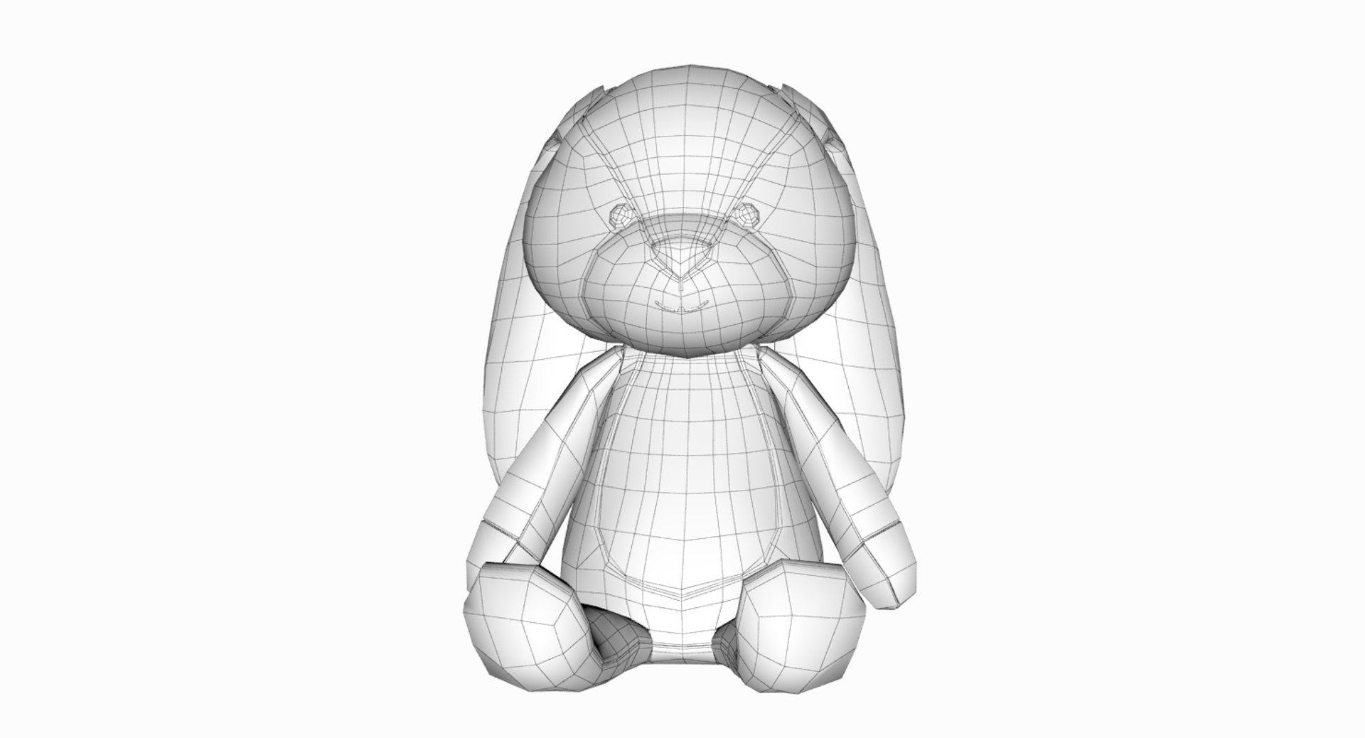 rabbit soft toy 3d model