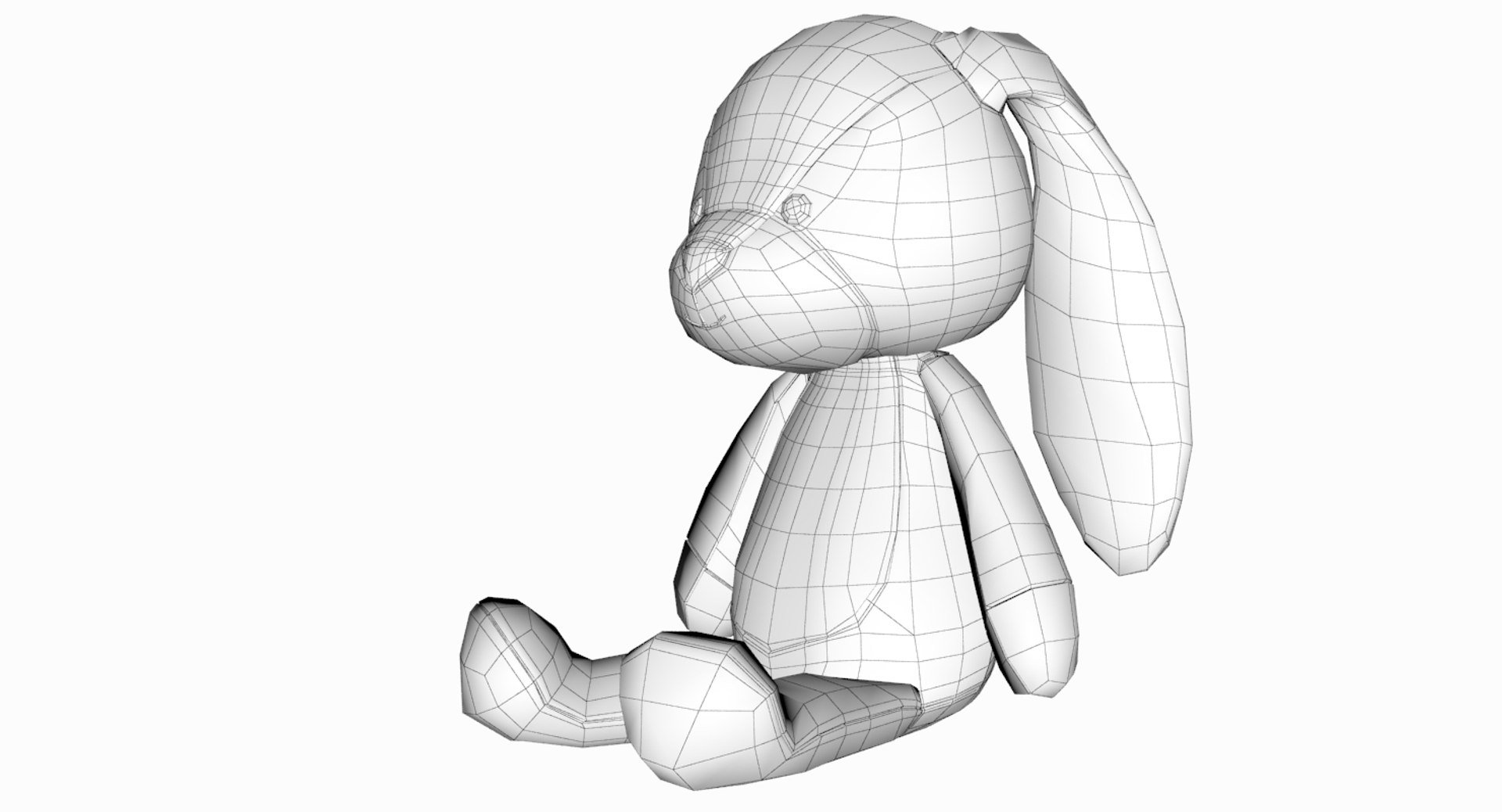 rabbit soft toy 3d model