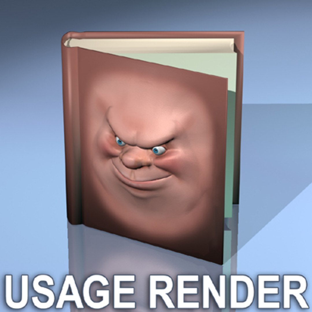 talking cartoon face 3d model