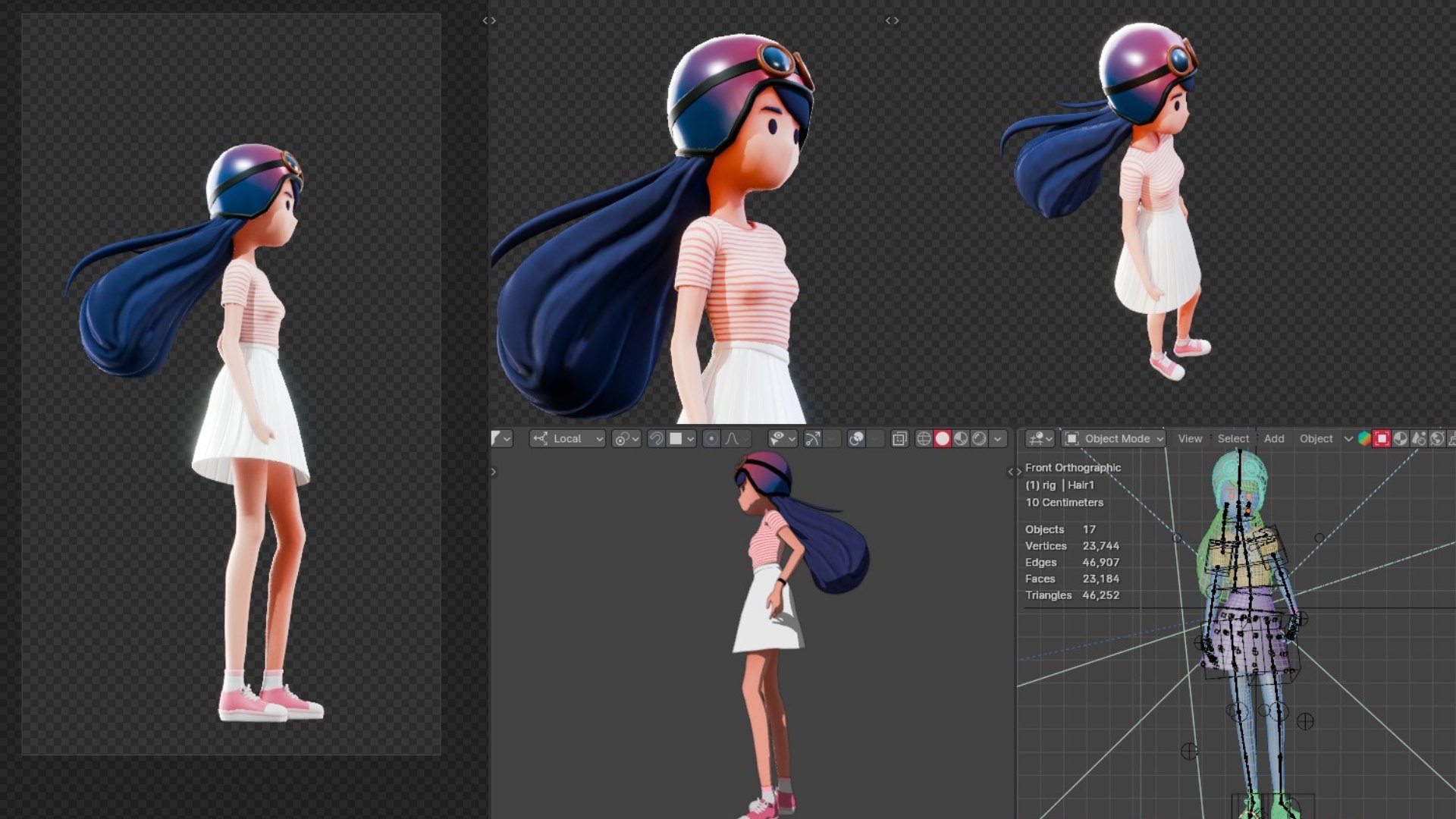 Stylized Girl 3D Model - TurboSquid 2250969