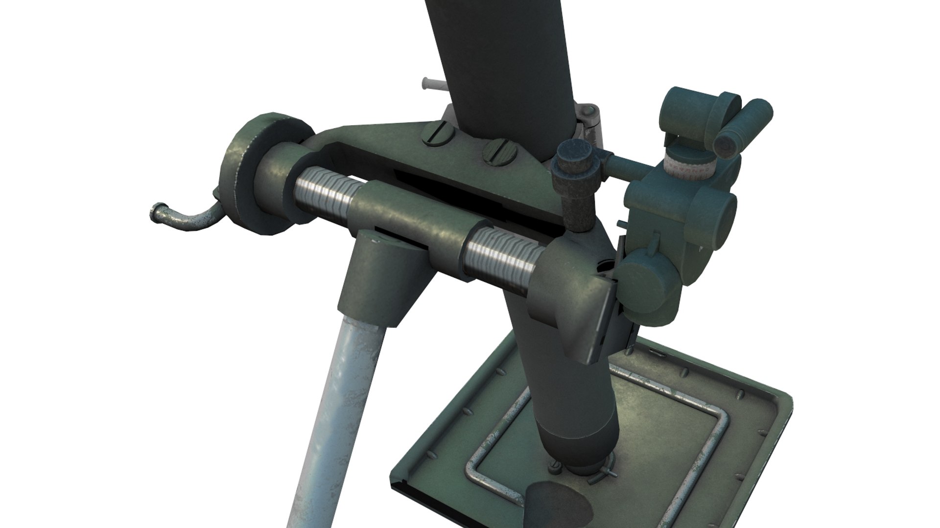 3d M57 60mm Mortar Model