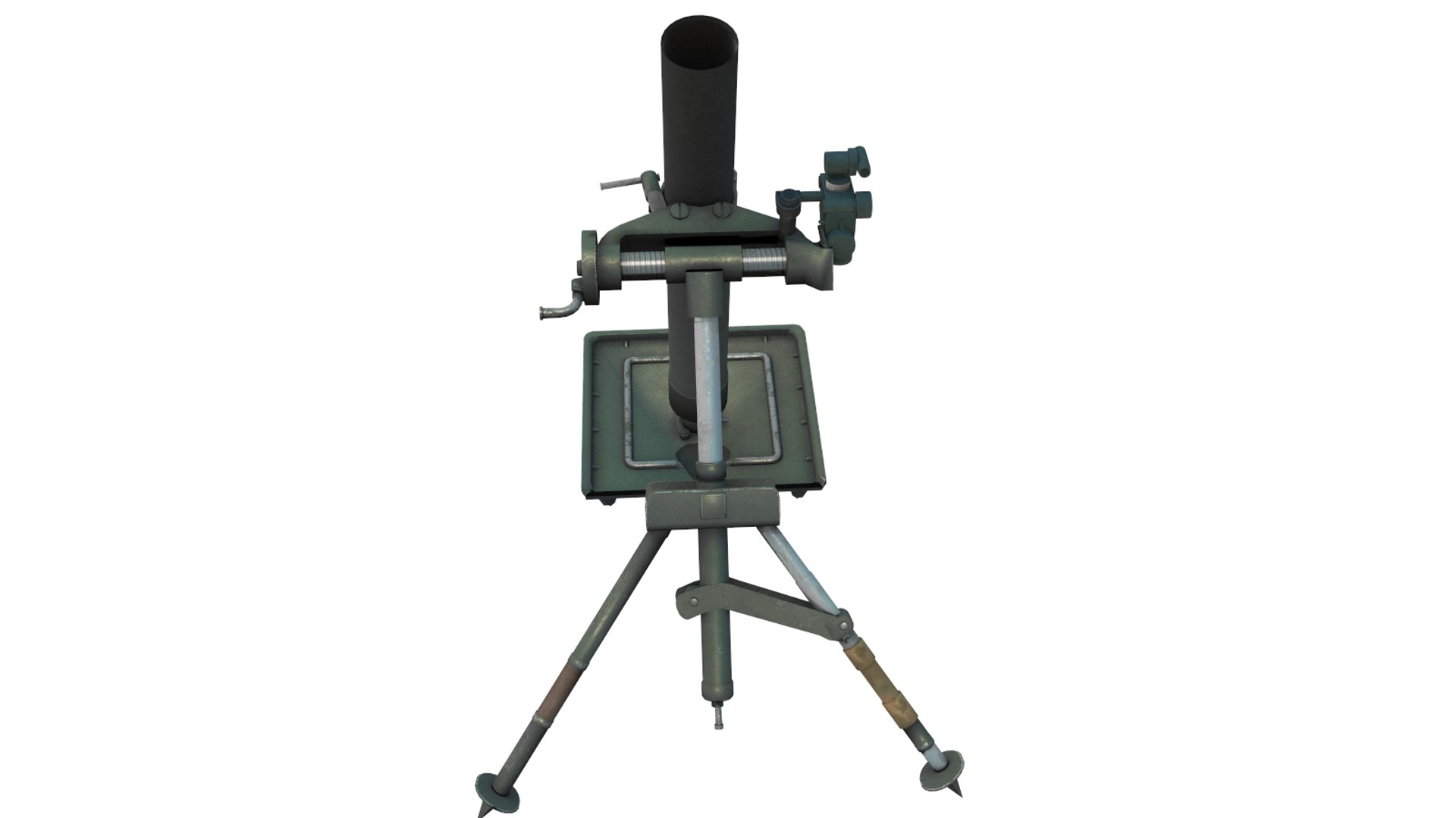 3d M57 60mm Mortar Model