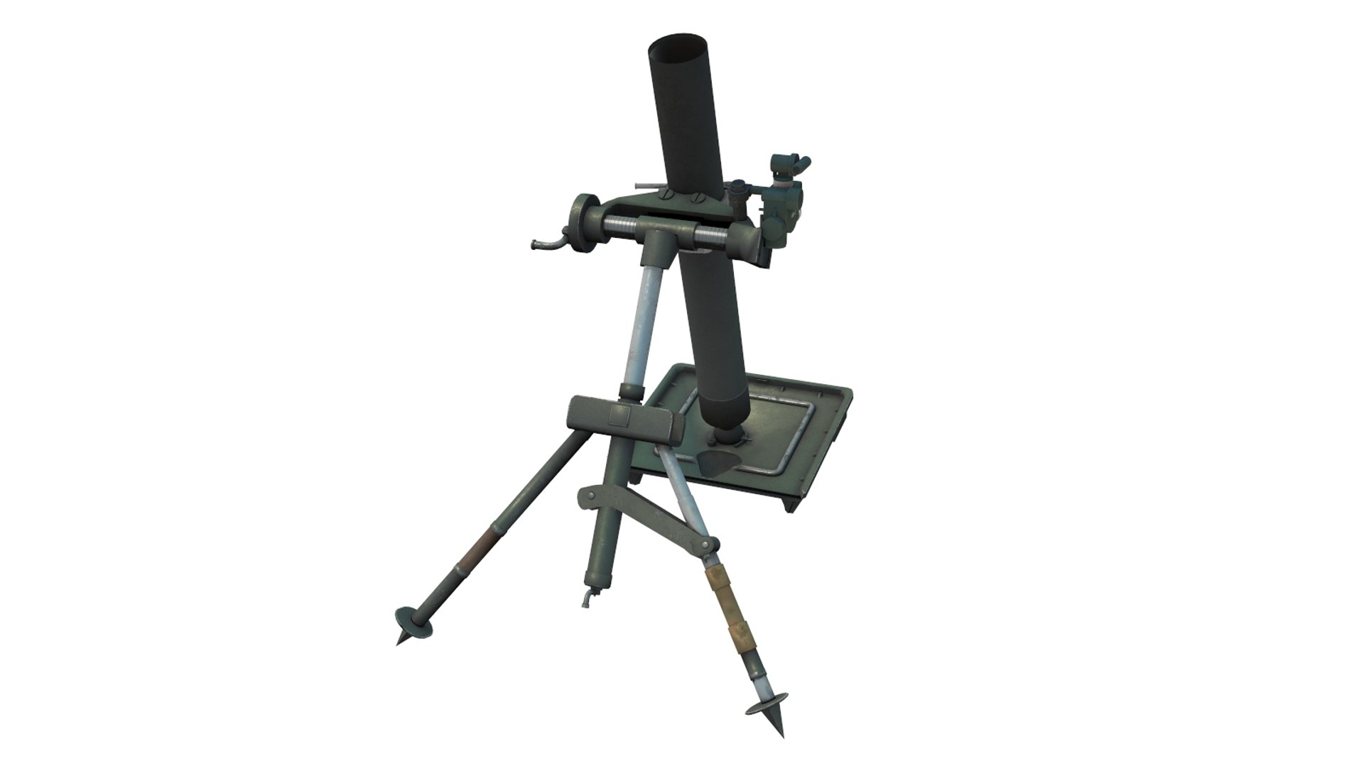 3d M57 60mm Mortar Model