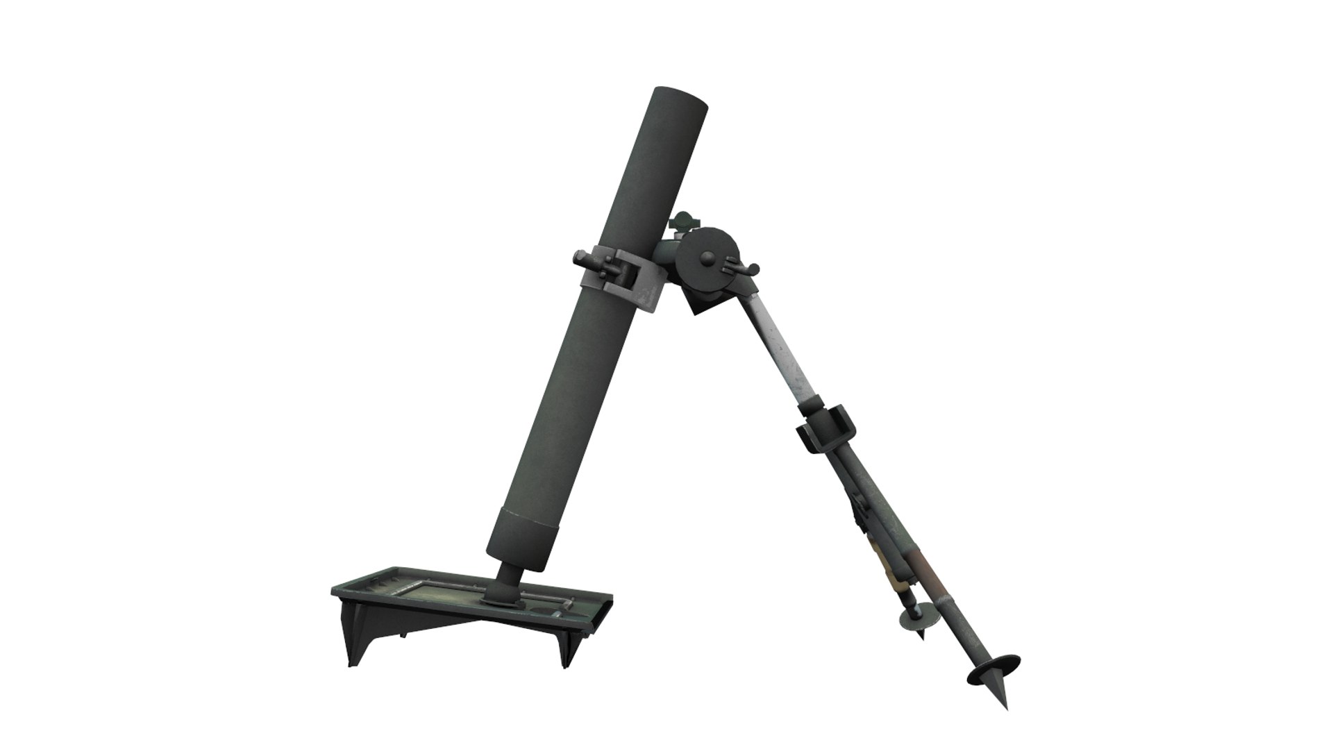 3d M57 60mm Mortar Model