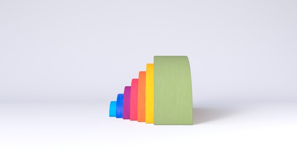 Rainbow Toy Color 3D model - TurboSquid 1865336