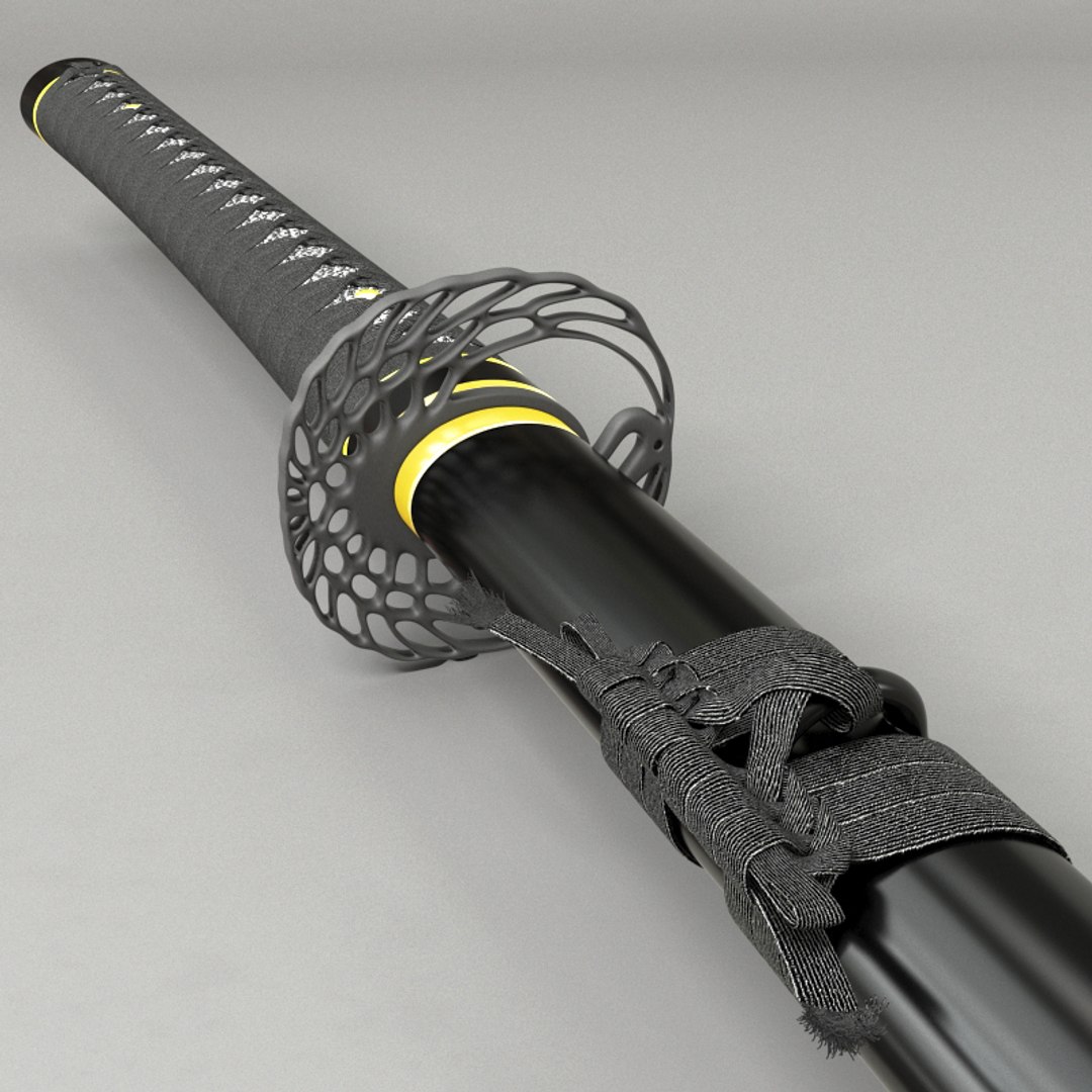 3d model katana sword