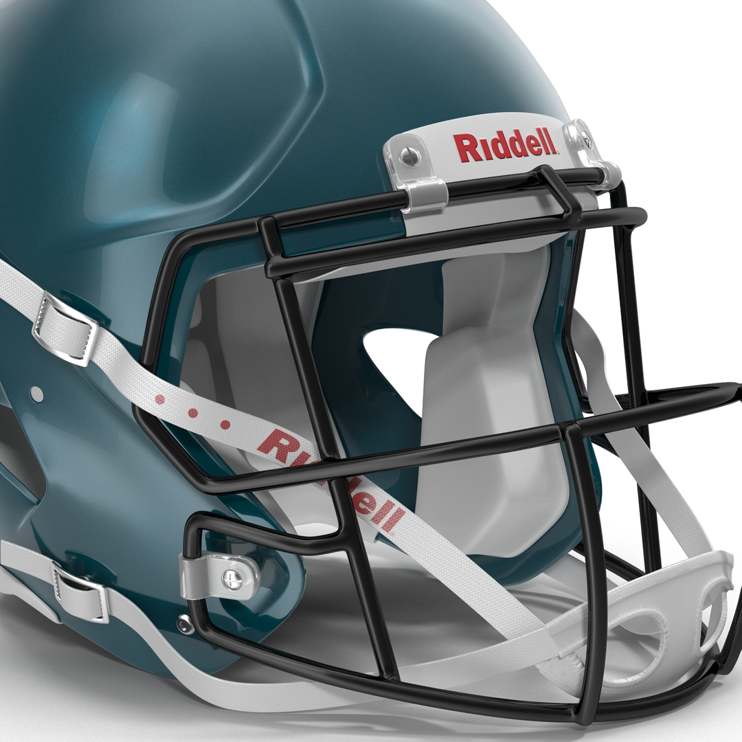 3d model football helmet 3 riddell