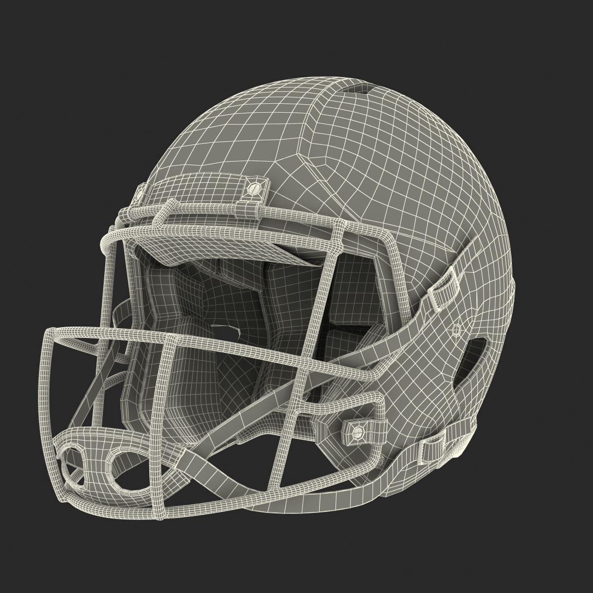 3d model football helmet 3 riddell