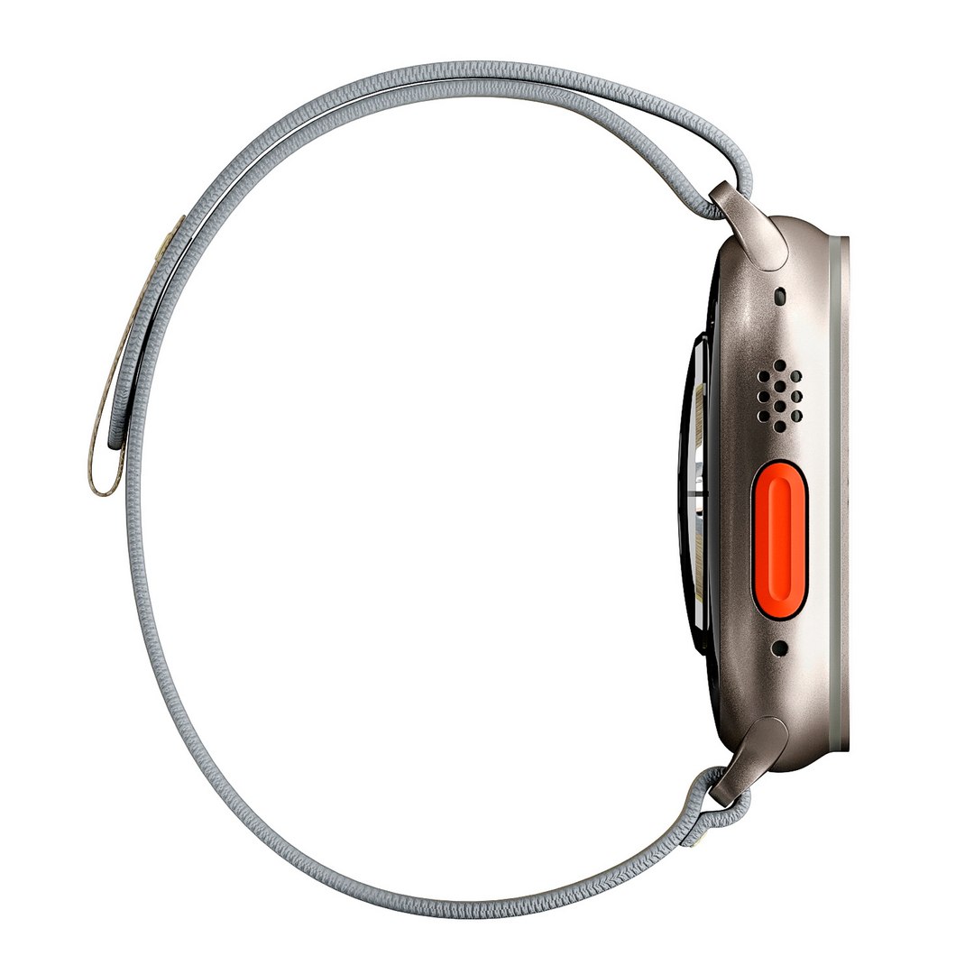 Apple Watch Ultra YellowBeige TrailLoop Model - TurboSquid 2056687