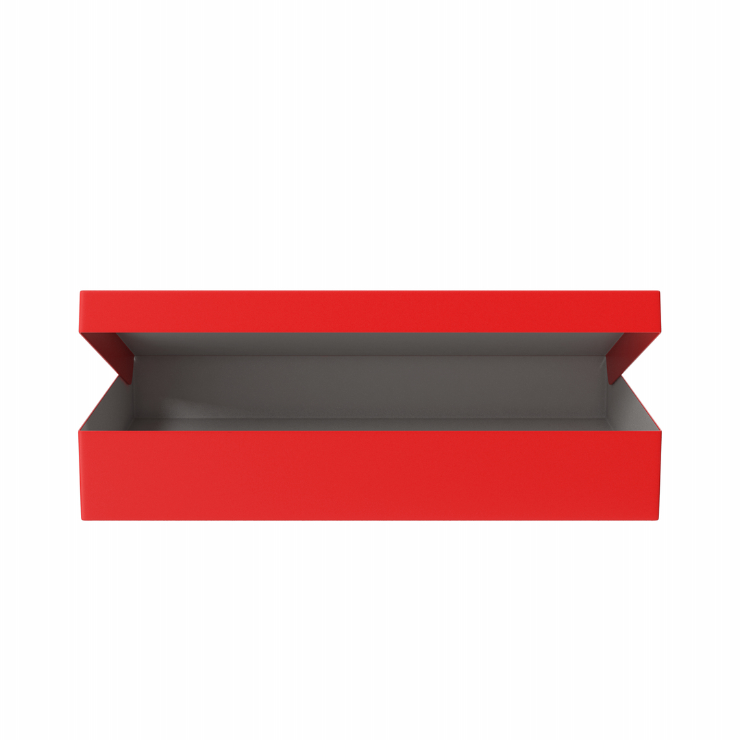 3D Red Box Half Opened - TurboSquid 2224564