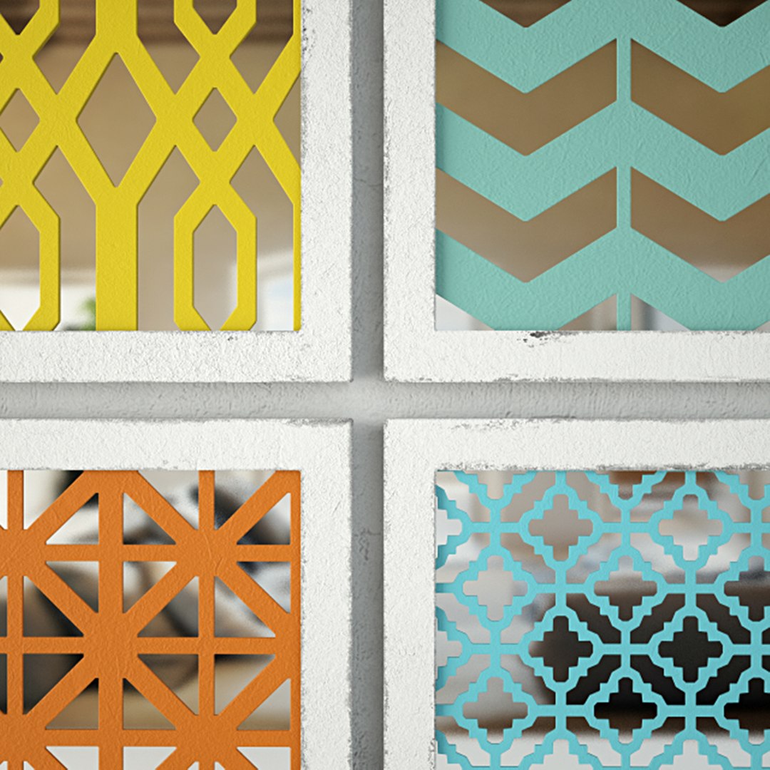 Square wall art 3D model - TurboSquid 1198983