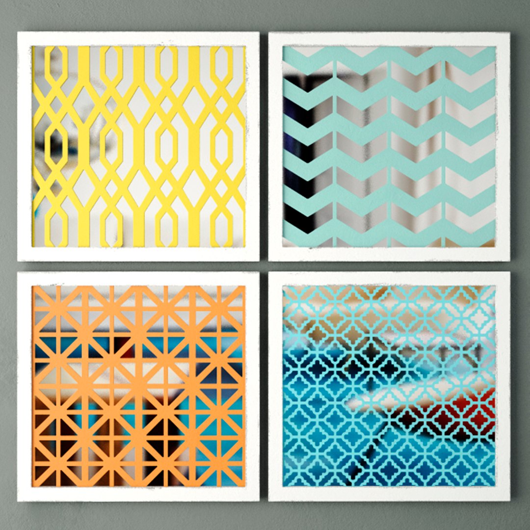 Square wall art 3D model - TurboSquid 1198983