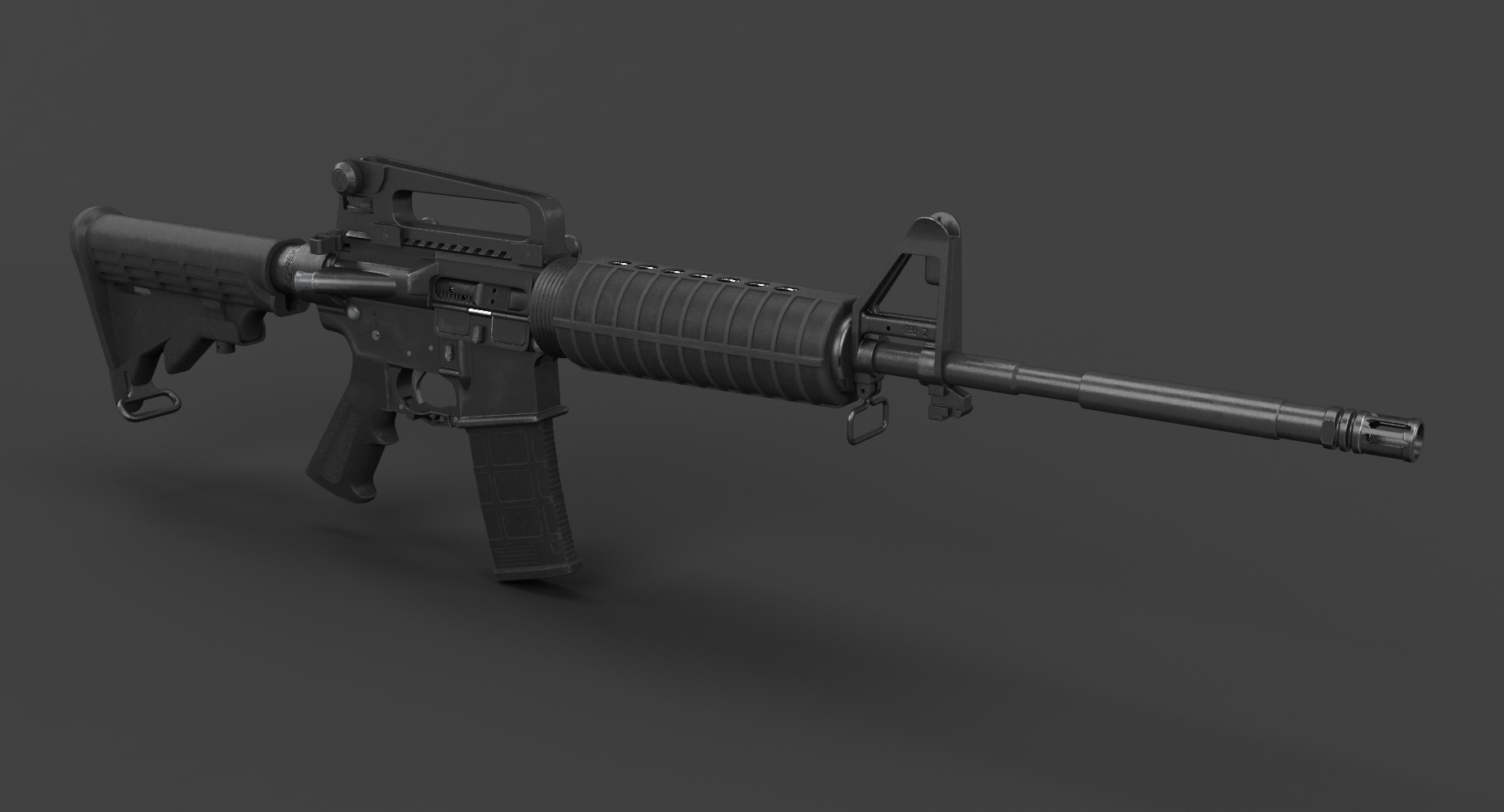 M4A1 Modelo 3D - TurboSquid 1376904