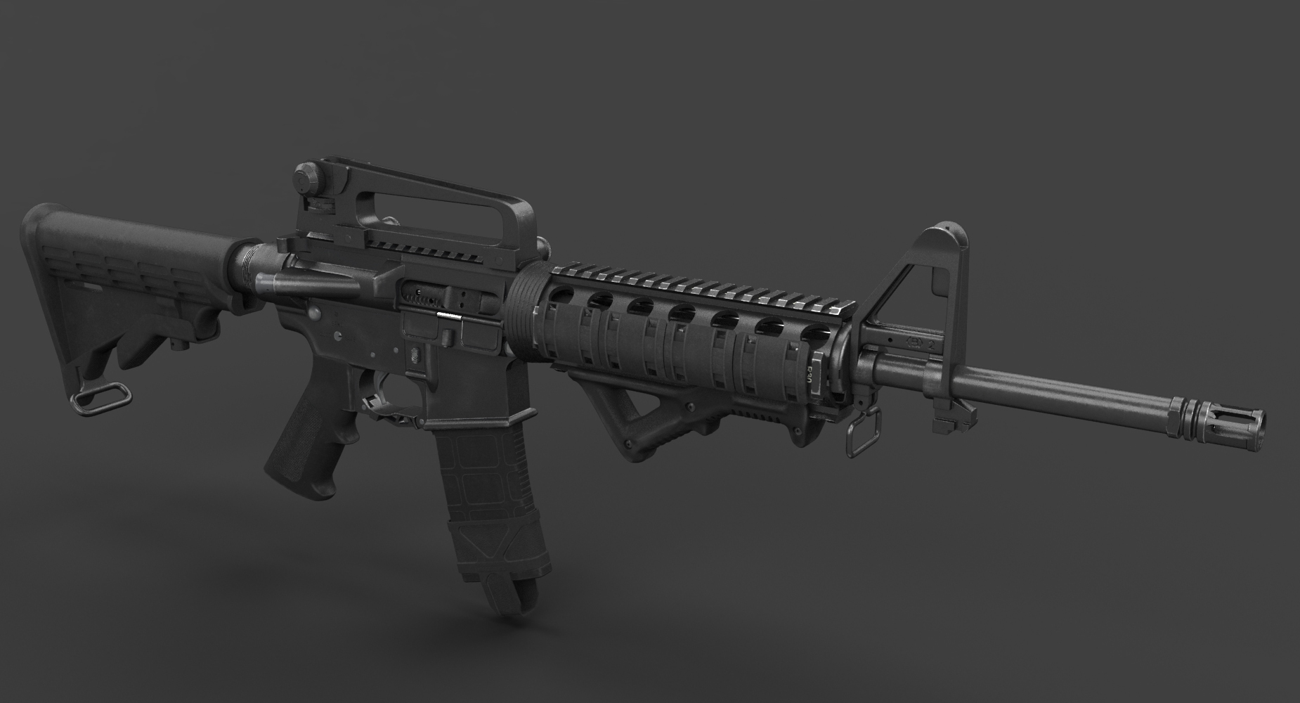 M4 carbine 3D model - TurboSquid 1376904