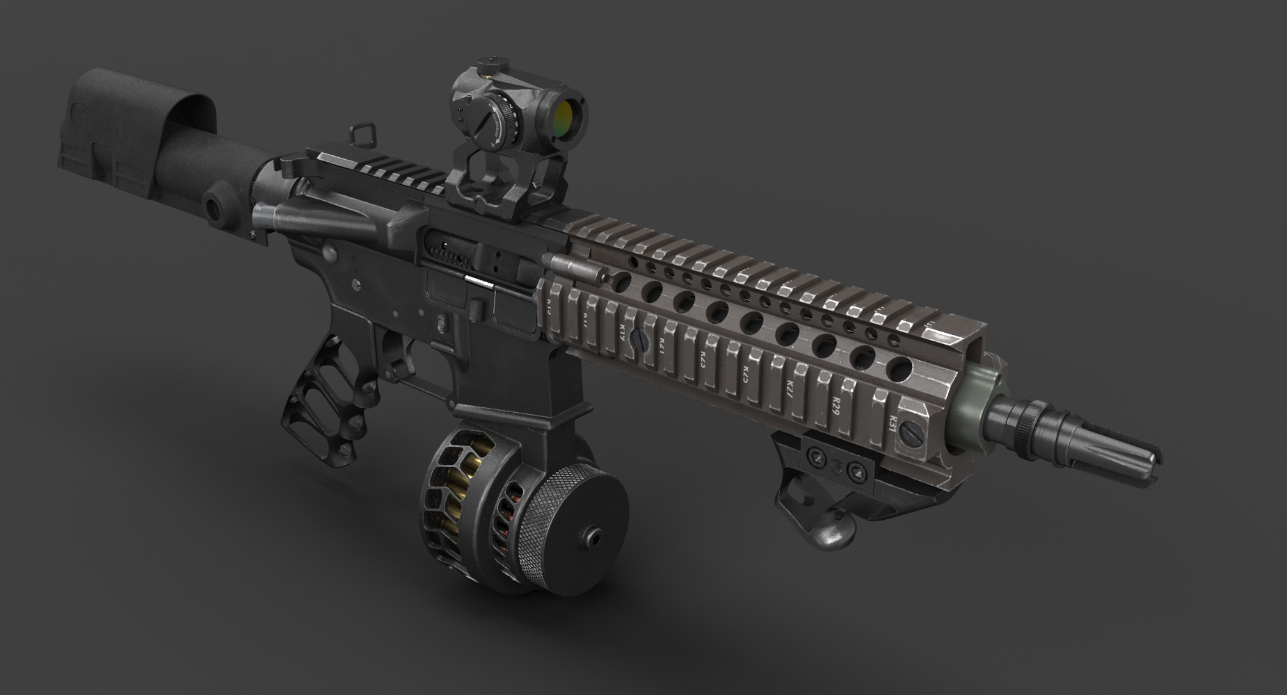 M4 carbine 3D model - TurboSquid 1376904