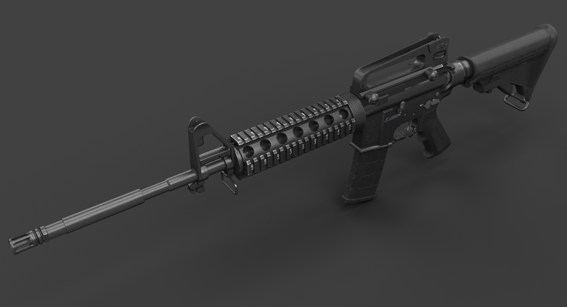 M4 carbine 3D model - TurboSquid 1376904