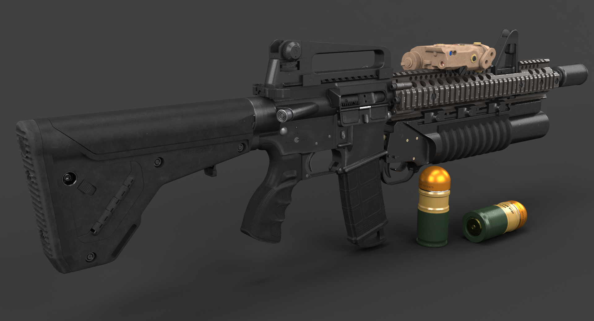 M4 carbine 3D model - TurboSquid 1376904