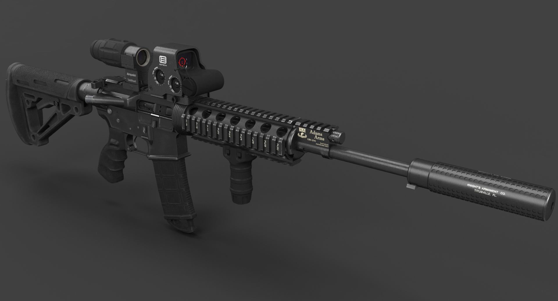 M4 carbine 3D model - TurboSquid 1376904