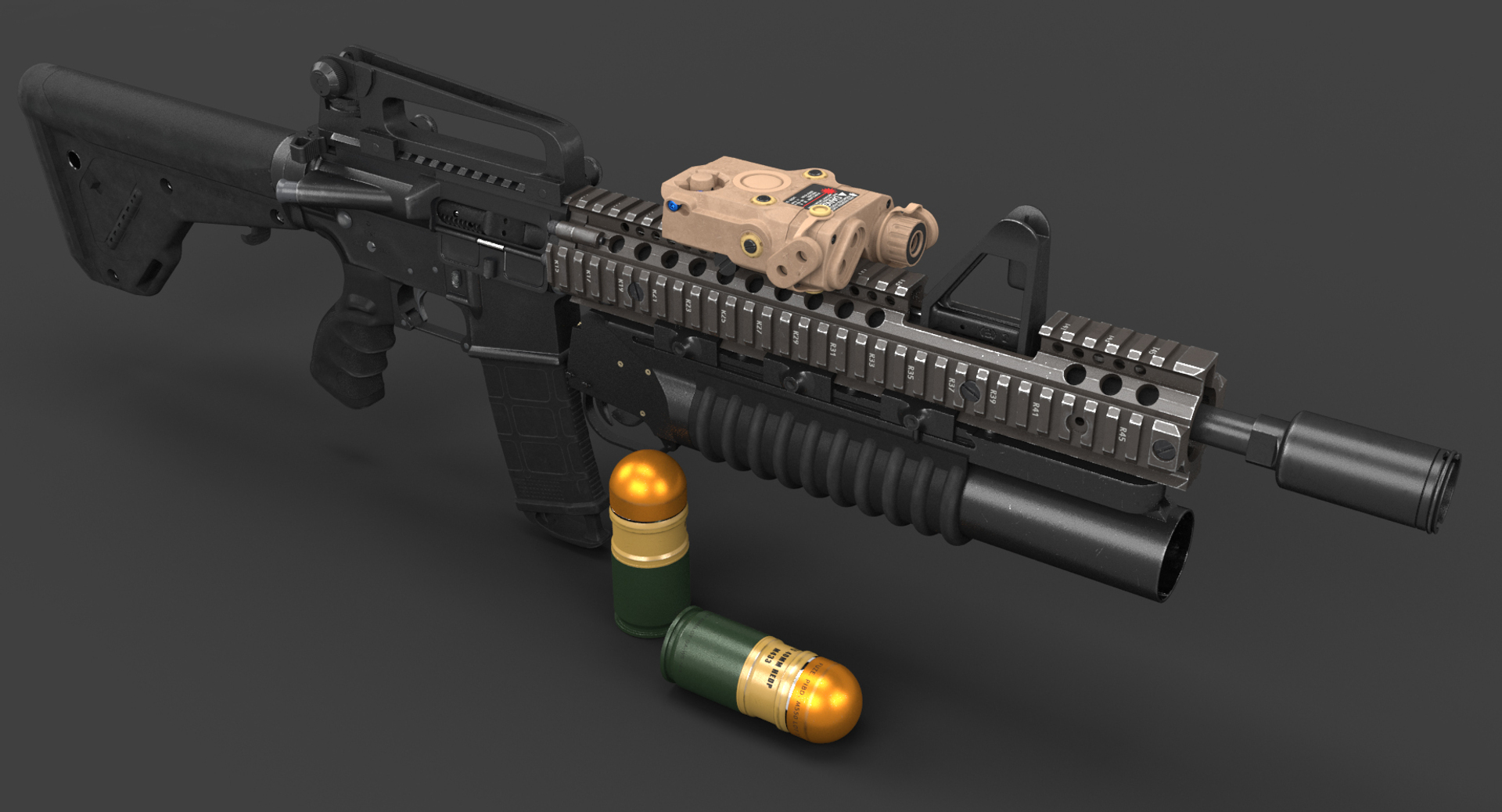 M4 carbine 3D model - TurboSquid 1376904