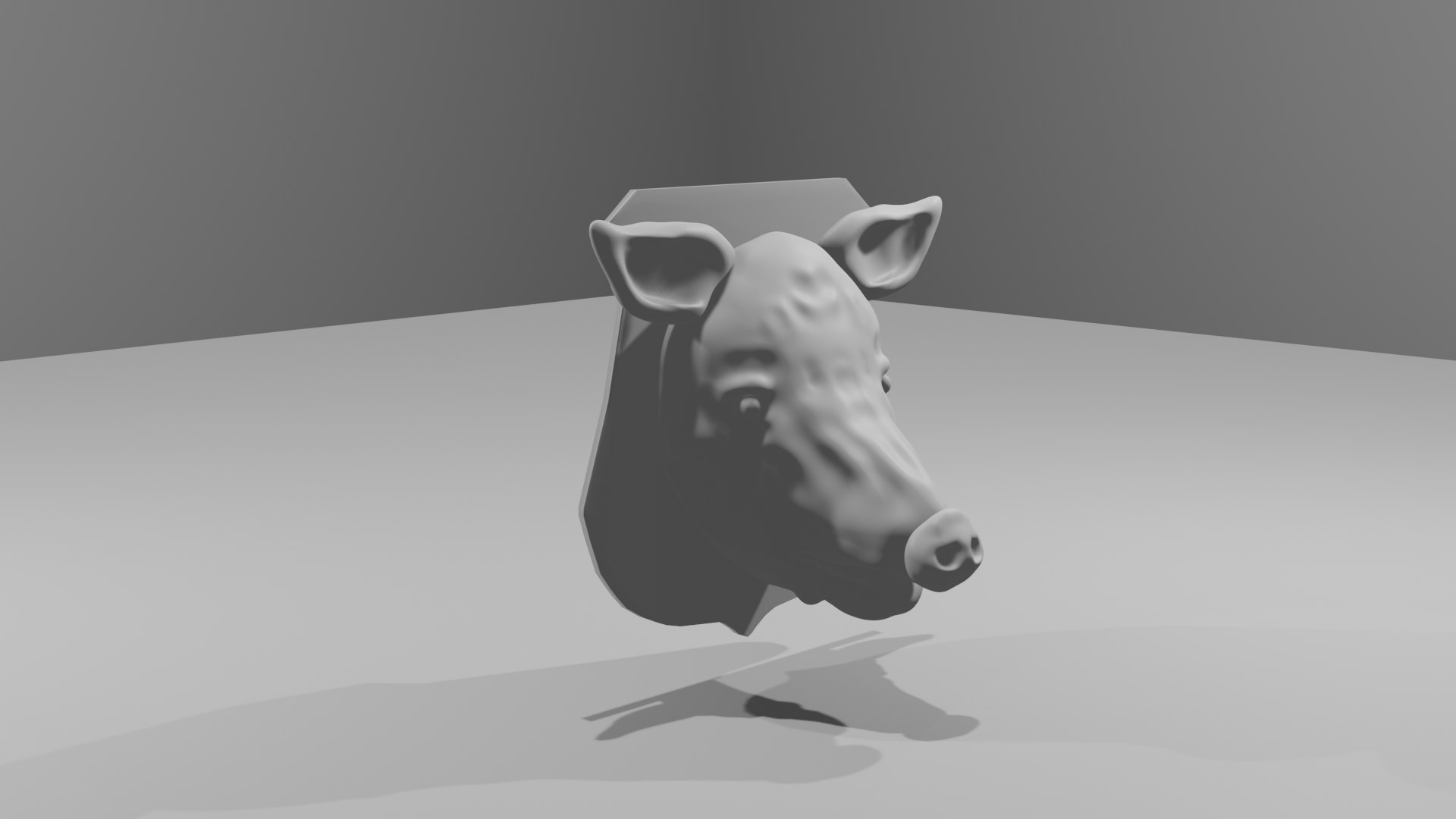 Free Pig Head Mount 3D Model - TurboSquid 2123461