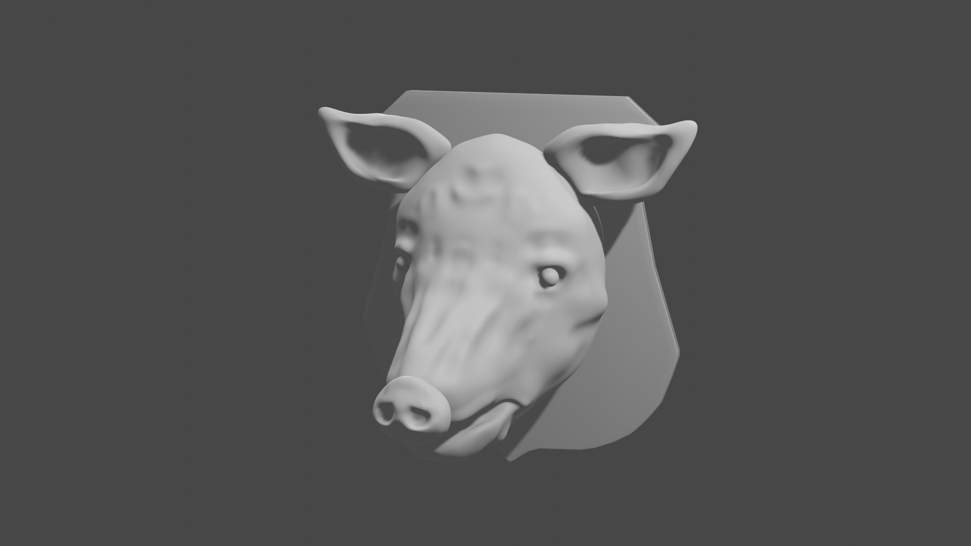 Free Pig Head Mount 3D Model - TurboSquid 2123461